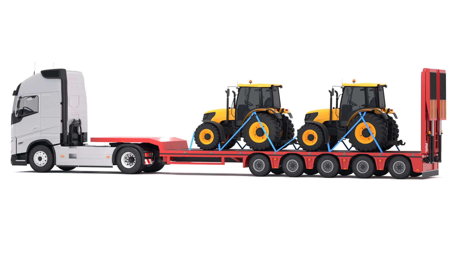 Volvo FH16 With Tractor Trailer - 3D Model by ALPHA3DST