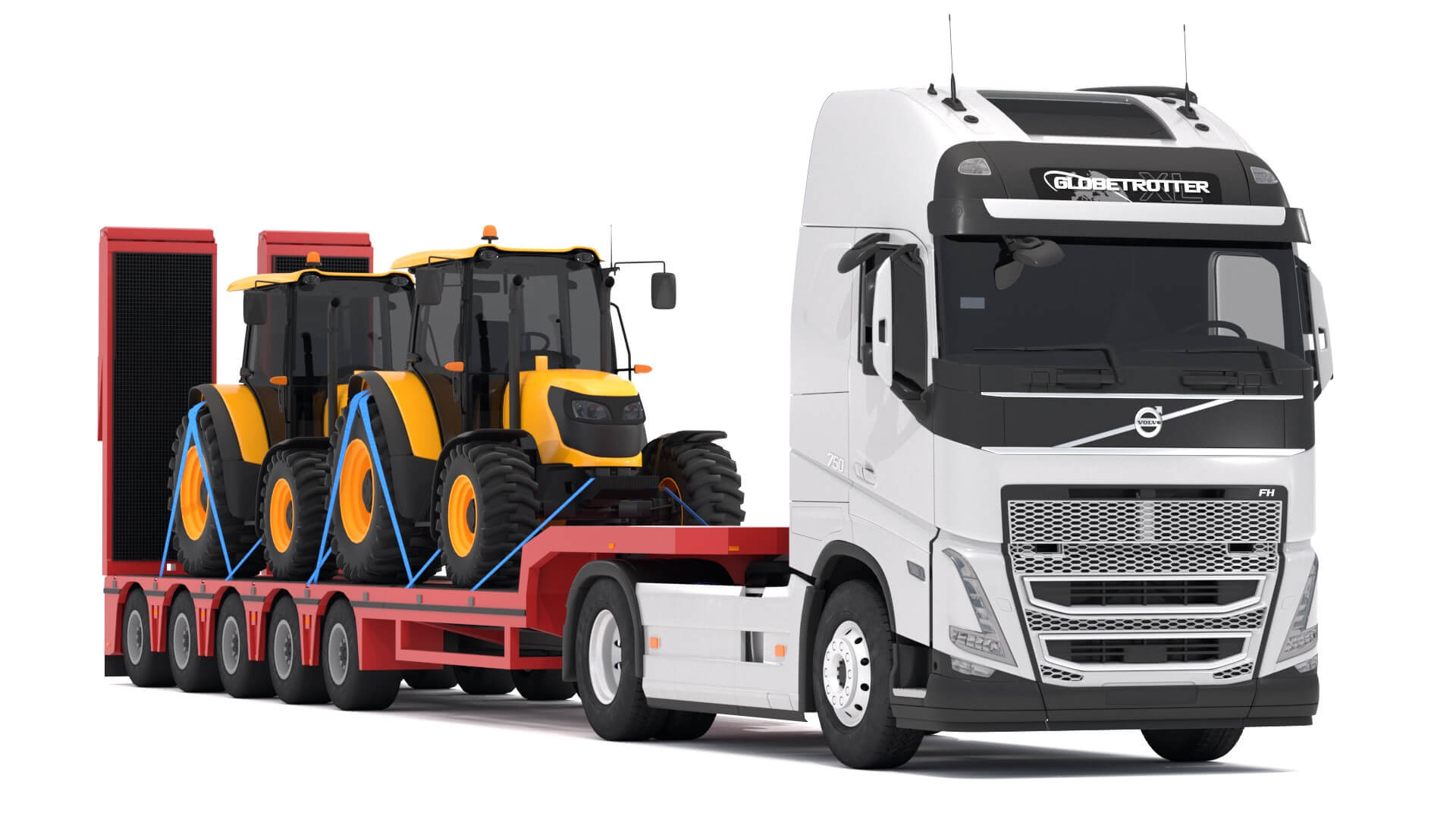 Volvo FH16 With Tractor Trailer - 3D Model by ALPHA3DST