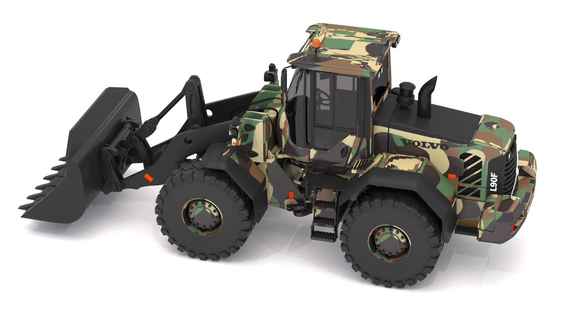 Volvo L90F Loader Military - 3D Model by ALPHA3DST