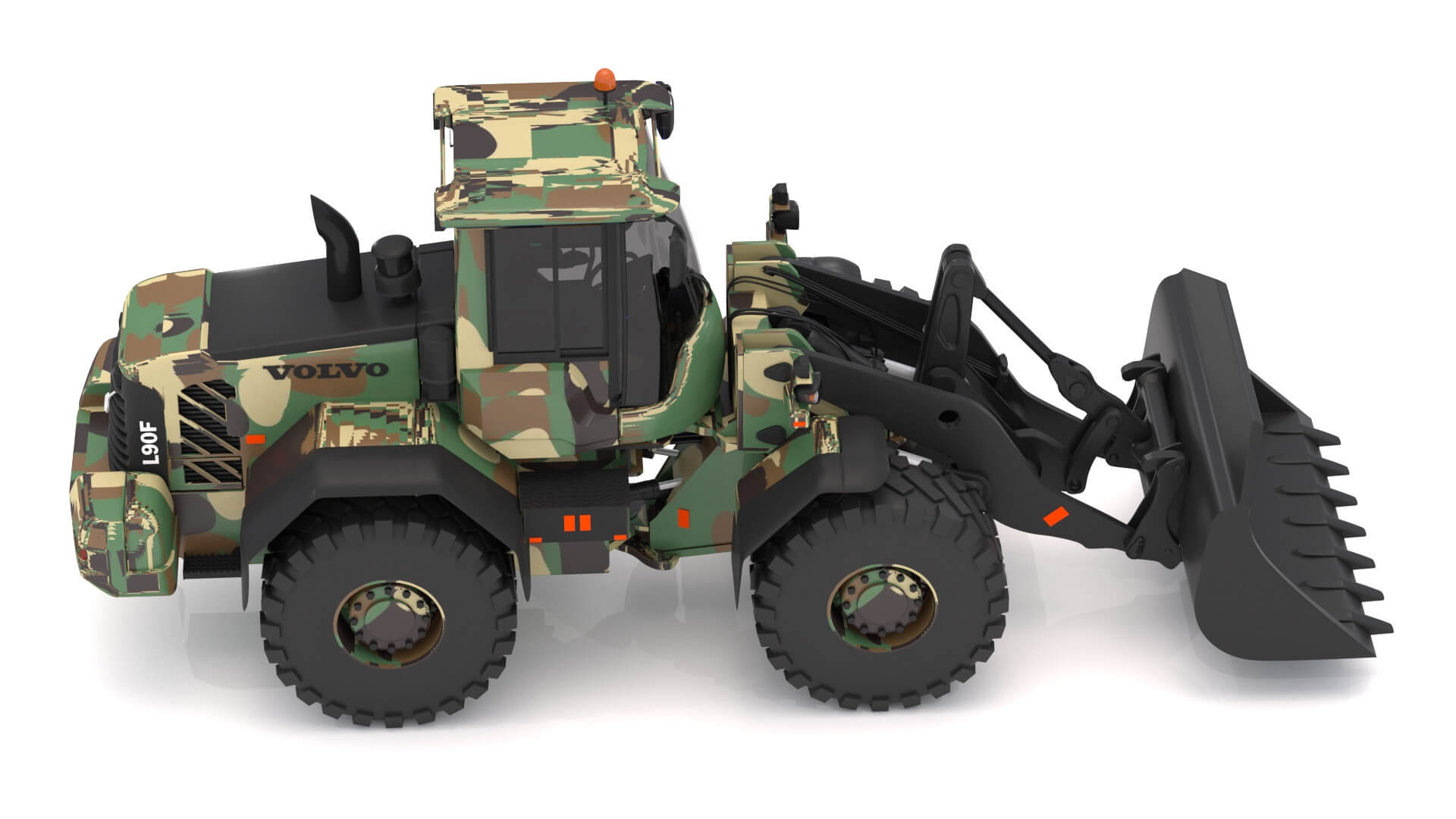 Volvo L90F Loader Military - 3D Model by ALPHA3DST