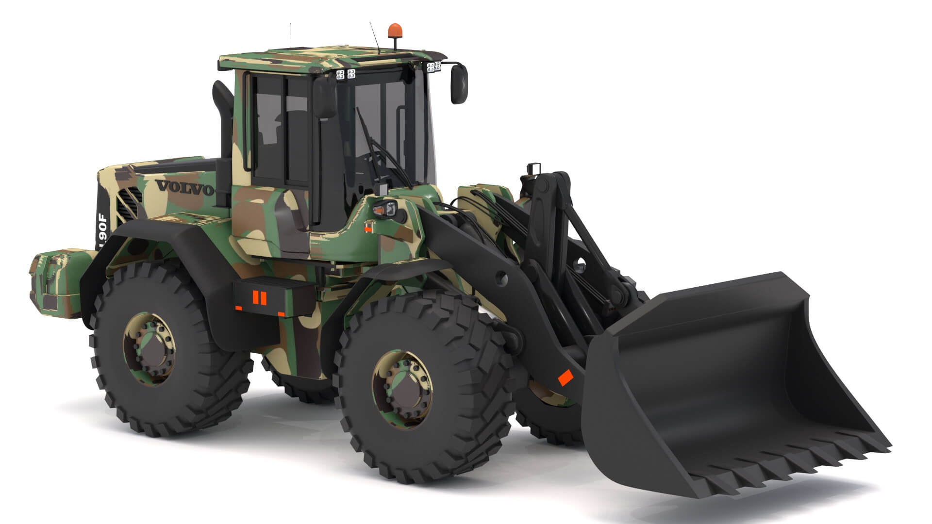 Volvo L90F Loader Military - 3D Model by ALPHA3DST