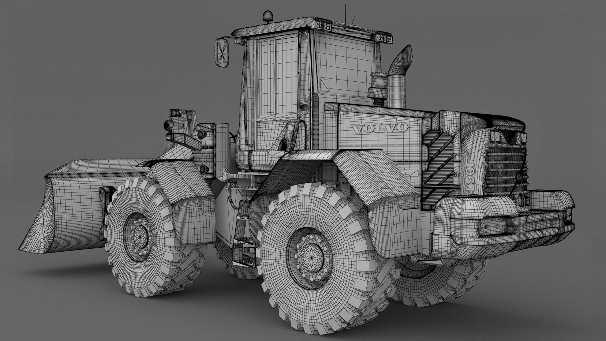 Volvo L90F Loader Military - 3D Model by ALPHA3DST