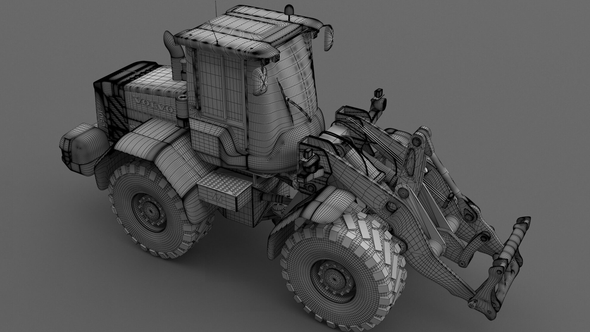 Volvo L90F Loader - 3D Model by ALPHA3DST