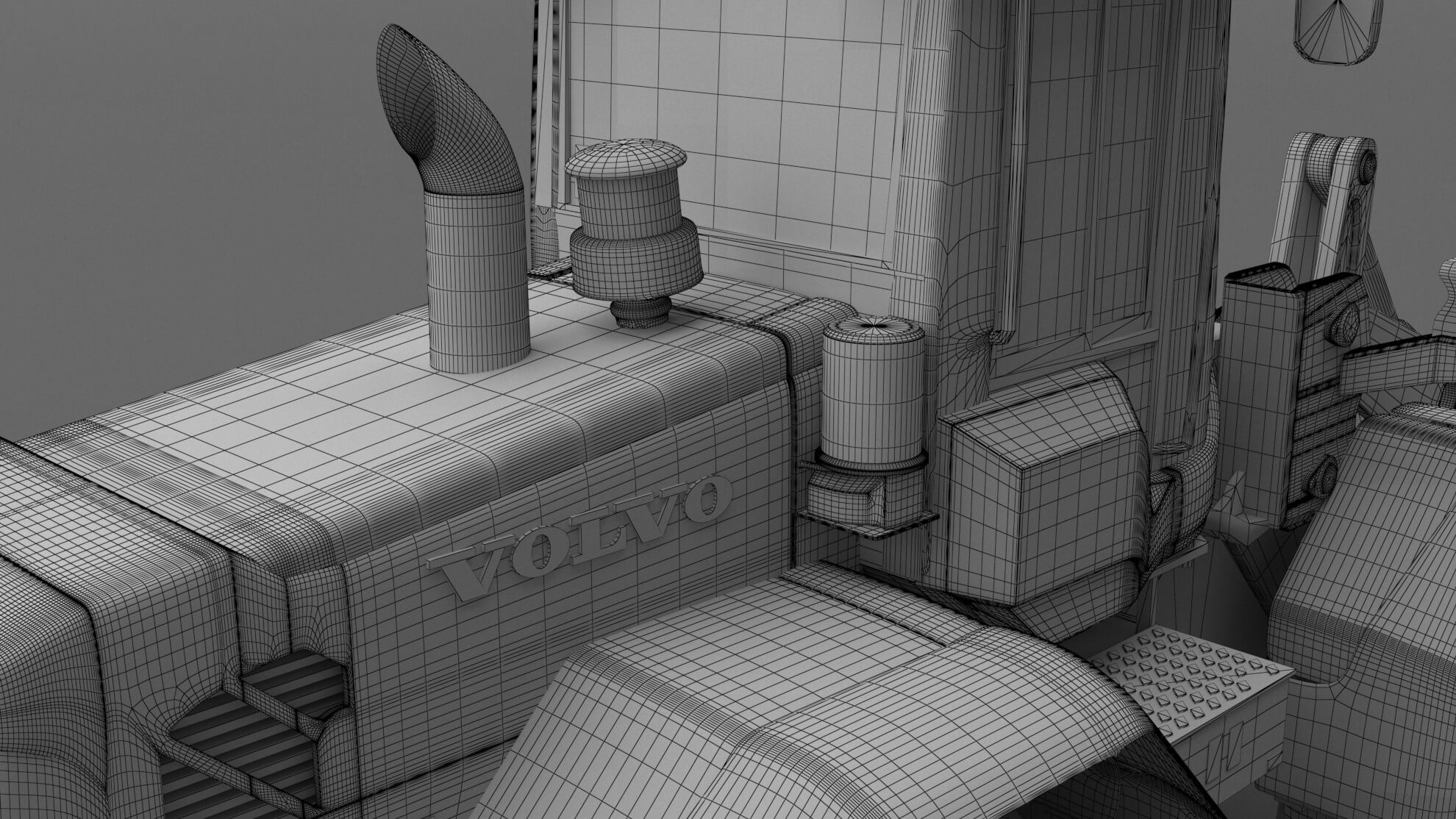 Volvo L90F Loader - 3D Model by ALPHA3DST