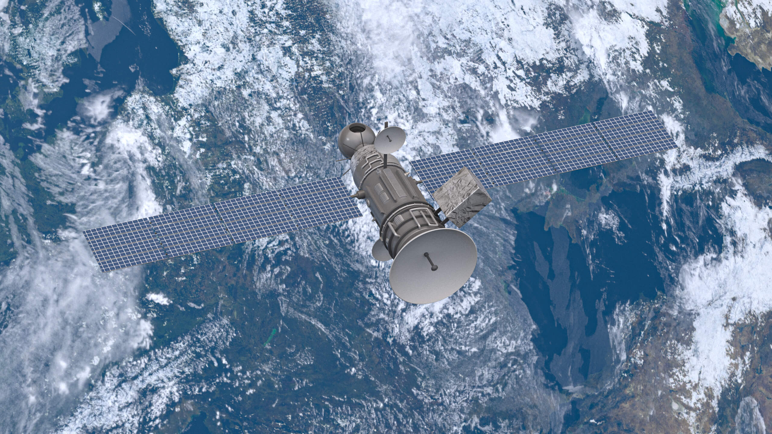 Weather Satellite 1 - 3D Model by ALPHA3DST