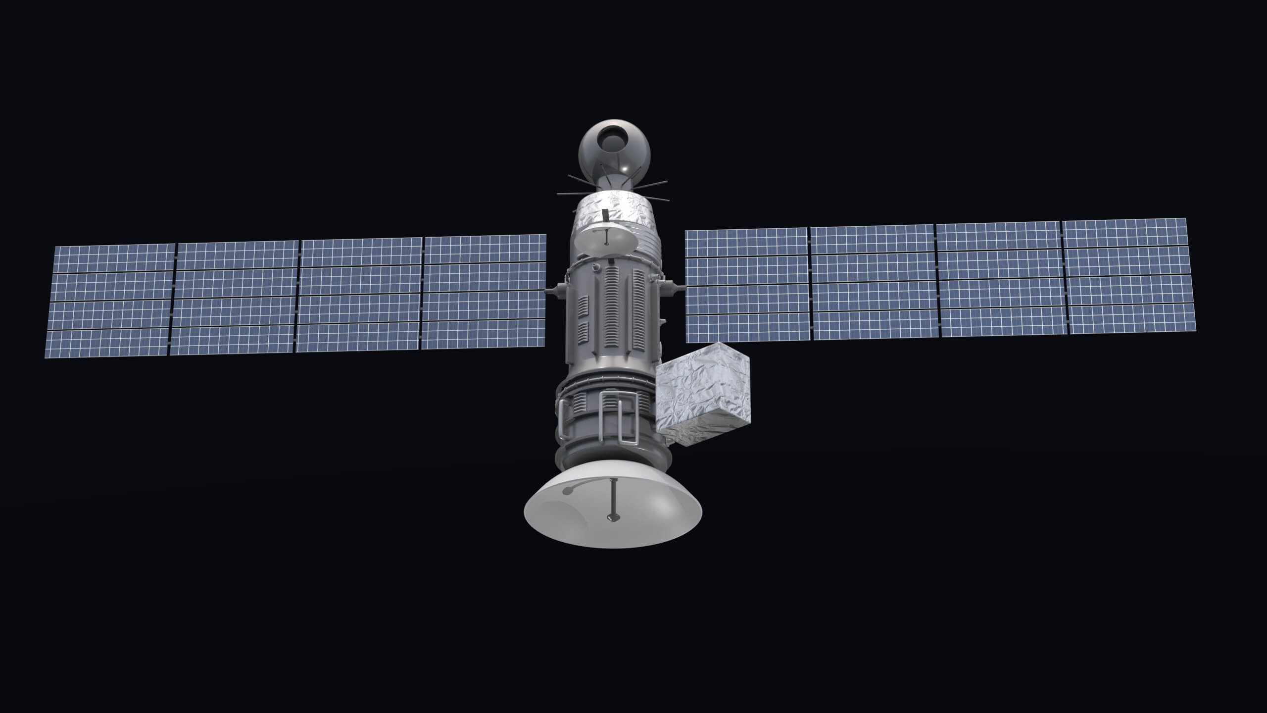 Weather Satellite 1 - 3D Model by ALPHA3DST