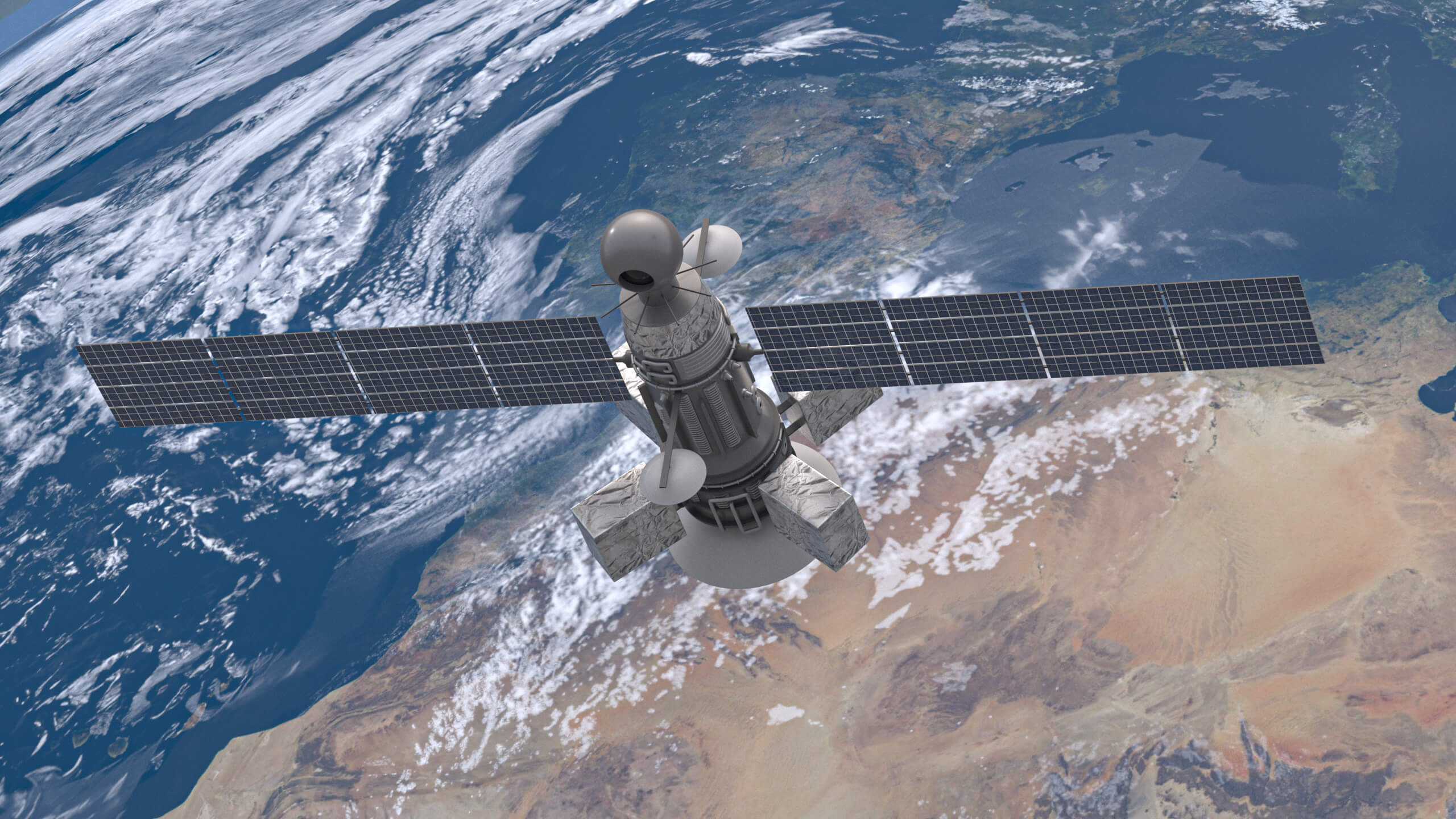 Weather Satellite 2 - 3D Model by ALPHA3DST