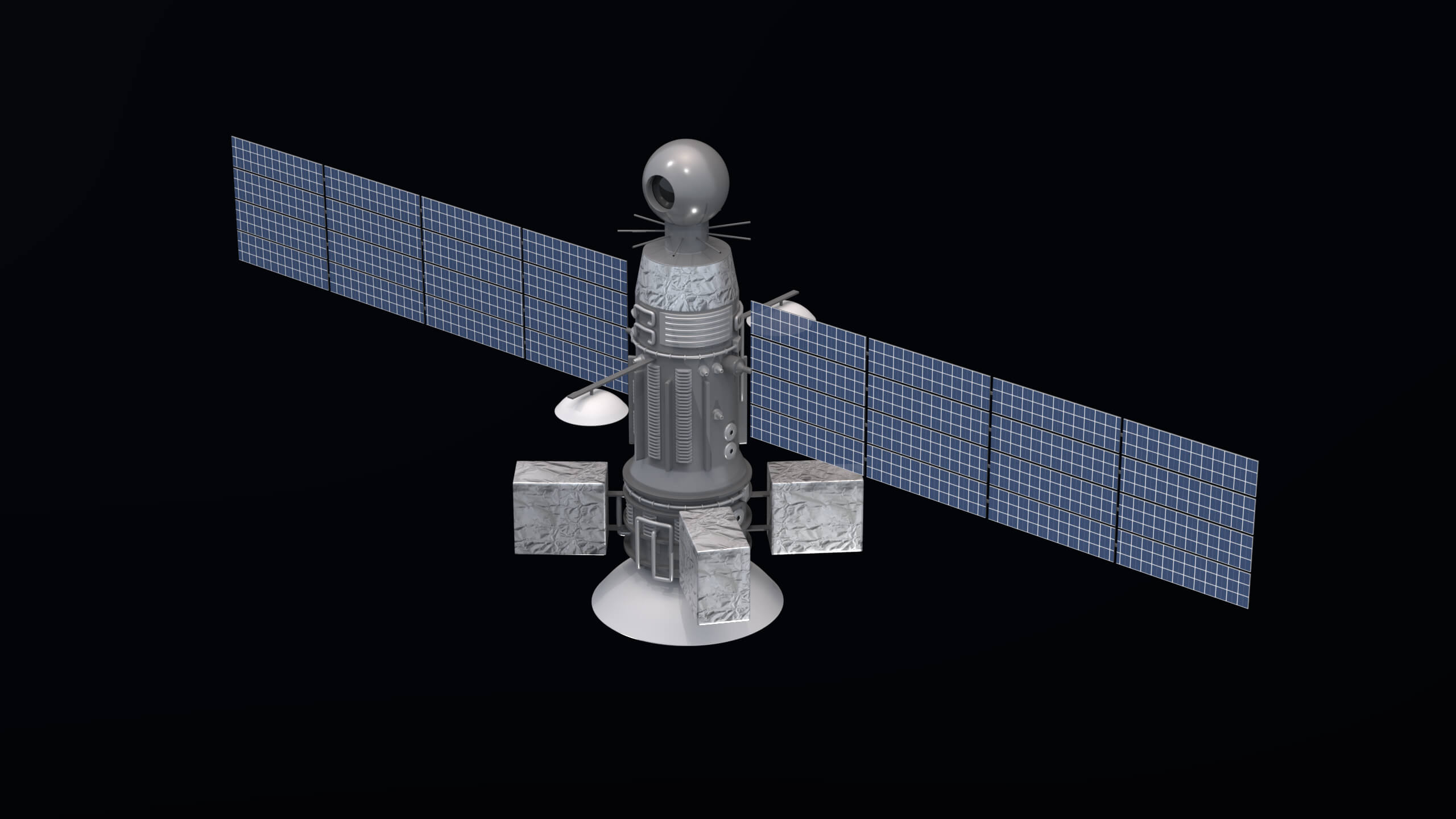 Weather Satellite 2 - 3D Model by ALPHA3DST
