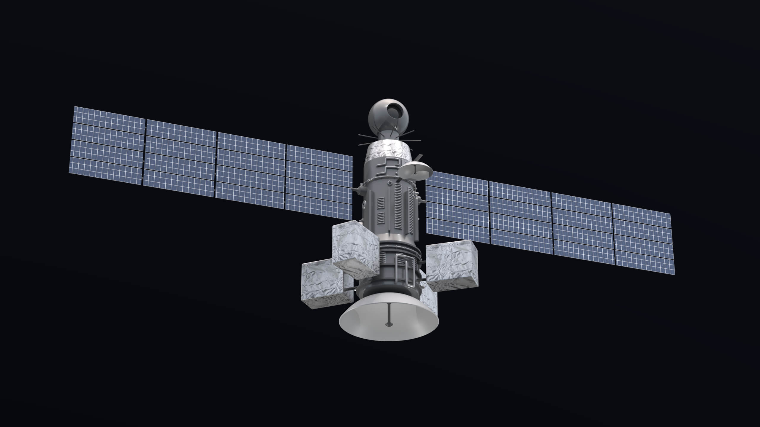 Weather Satellite 2 - 3D Model by ALPHA3DST