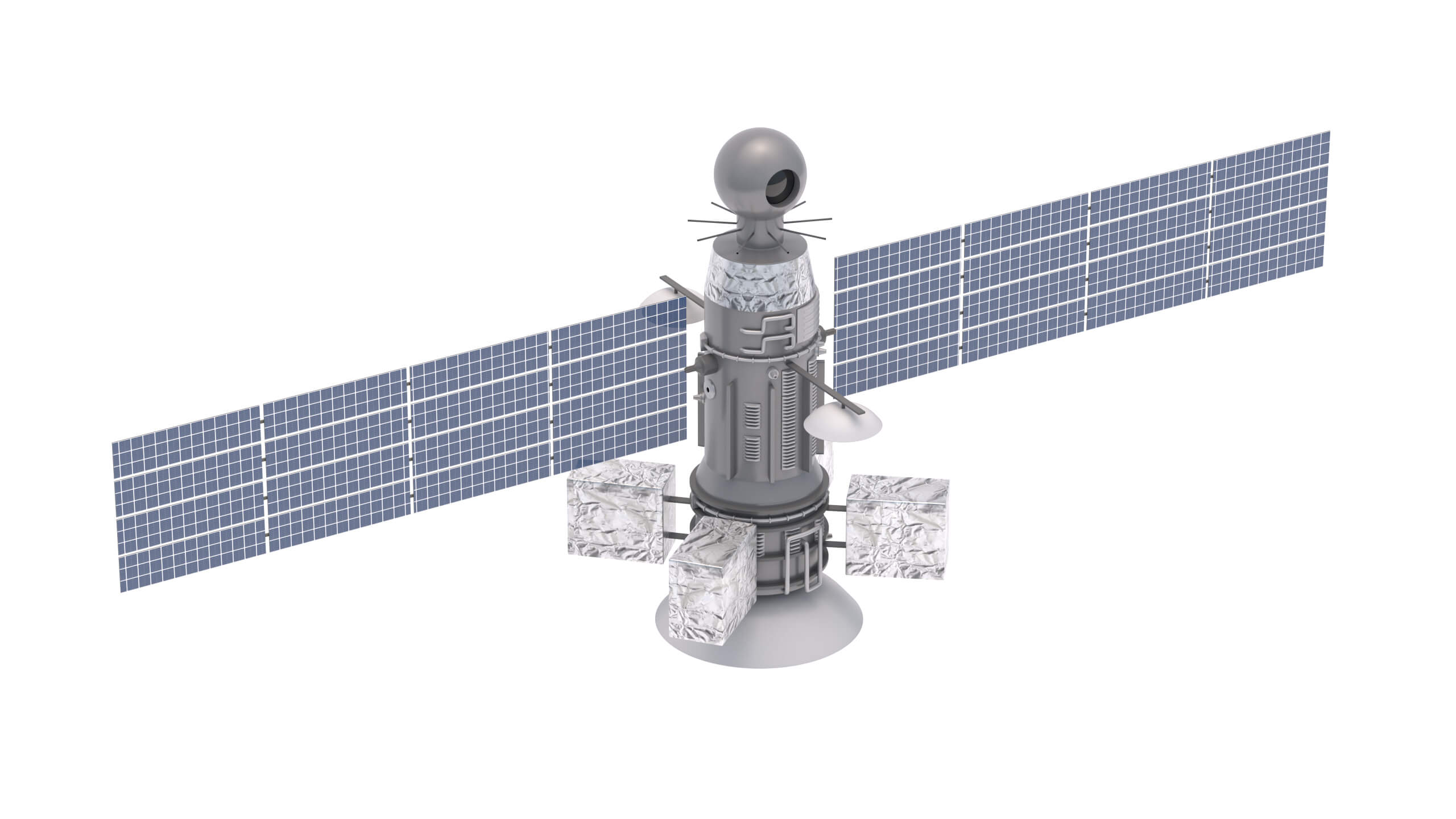 Weather Satellite 2 - 3D Model by ALPHA3DST