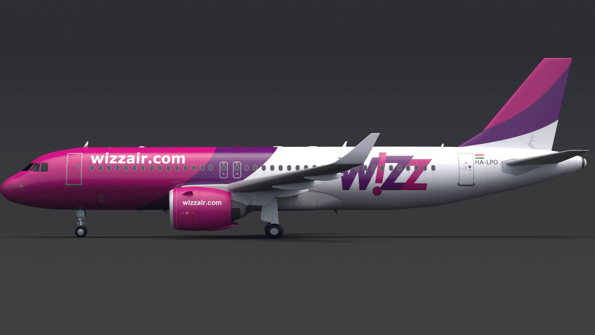 Wizz Air A320 - 3D Model by ALPHA3DST