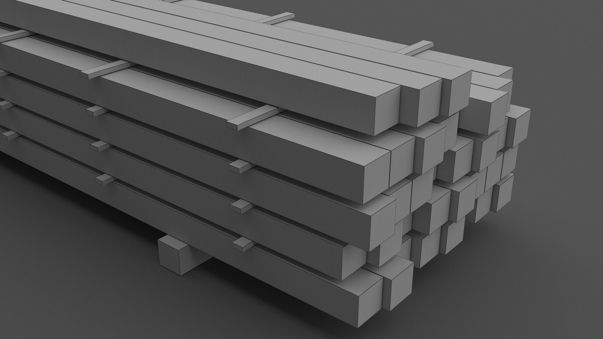 Wooden Beams 01 - 3D Model by ALPHA3DST
