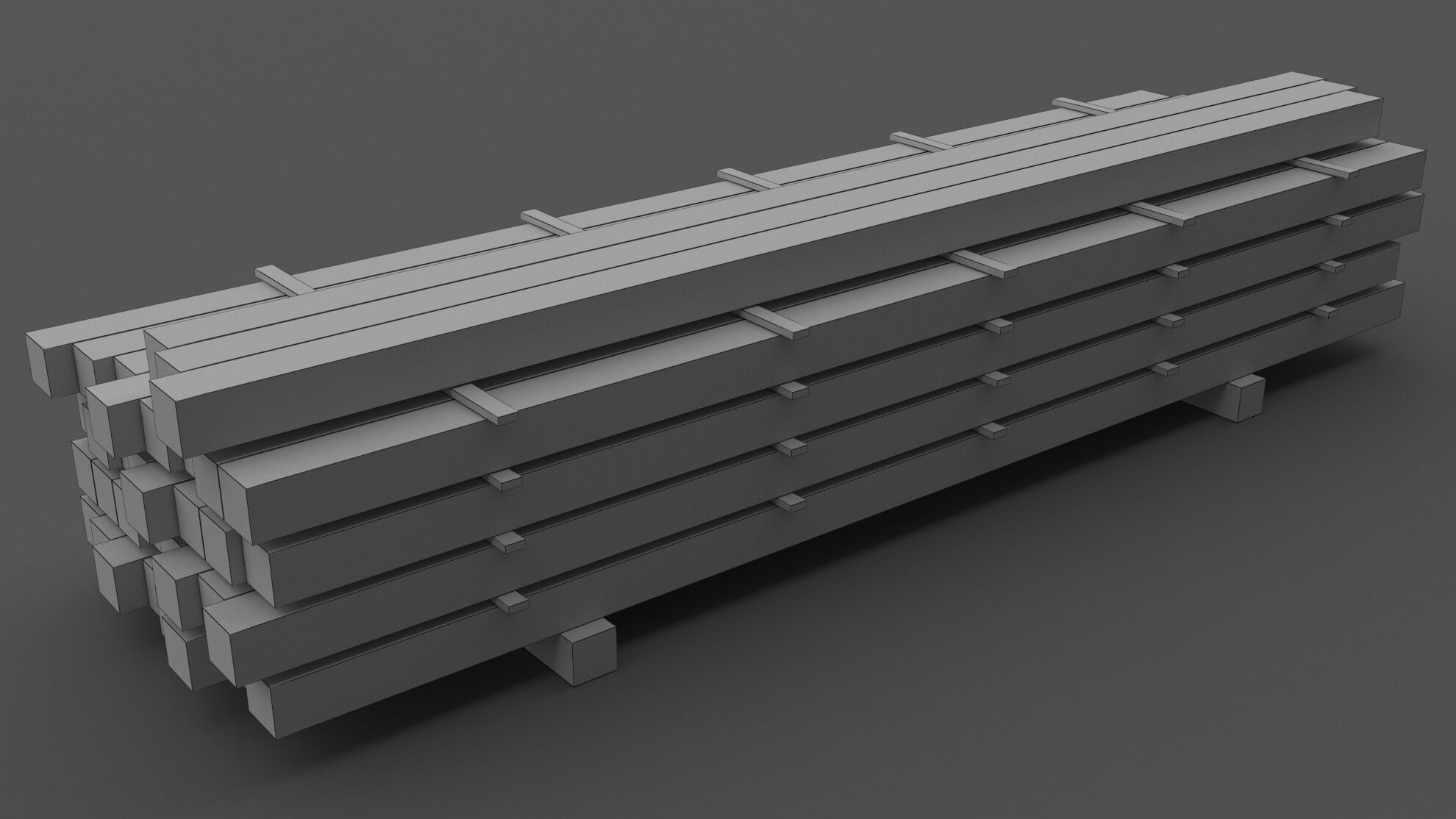 Wooden Beams 01 - 3D Model by ALPHA3DST