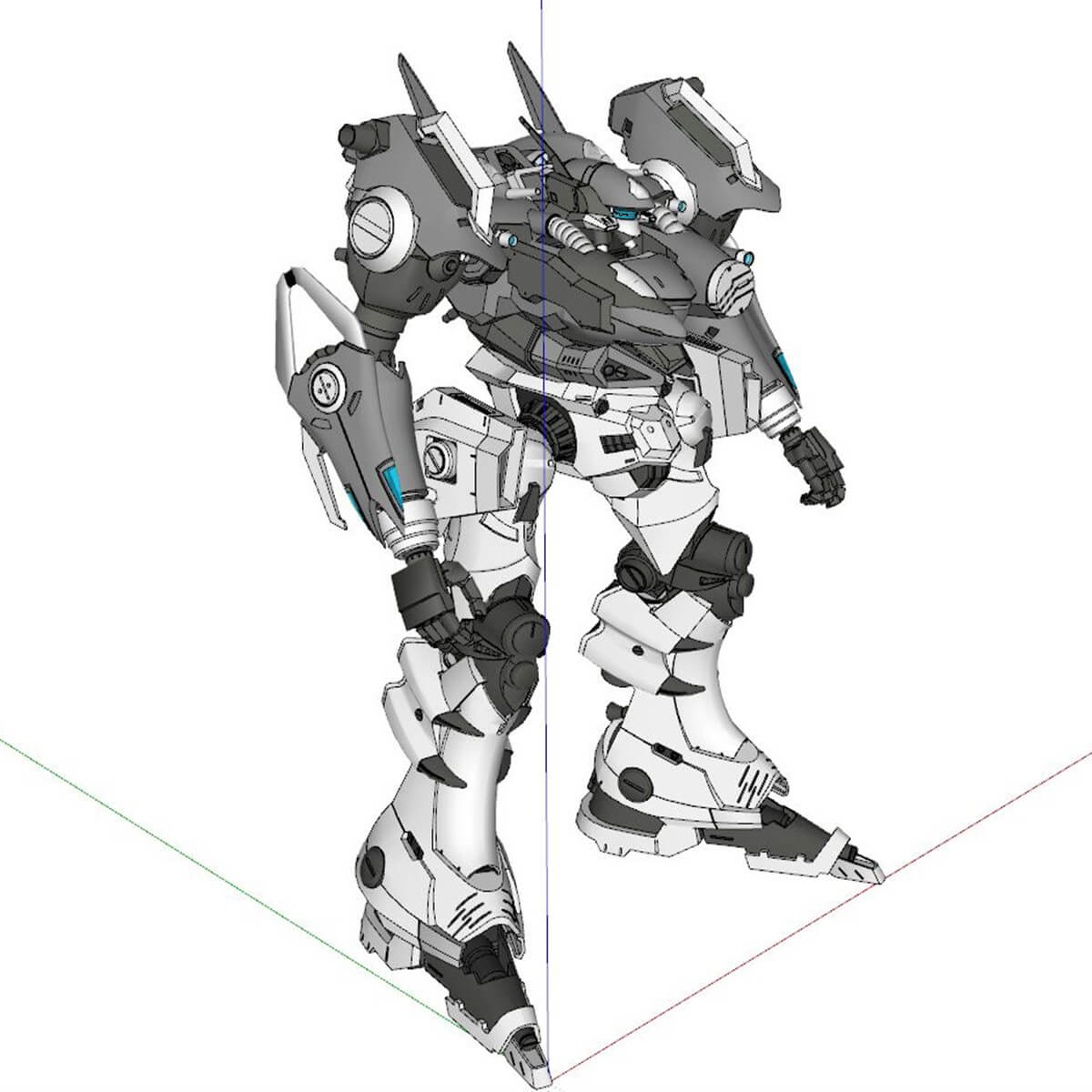 Transformer Robot - 3D Model by AlphaGroup