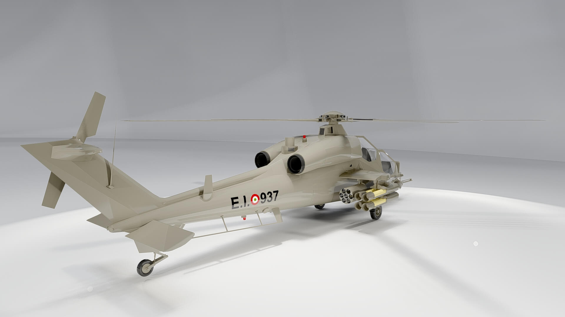 Agusta a 129 Mangusta - 3D Model by AlphaGroup