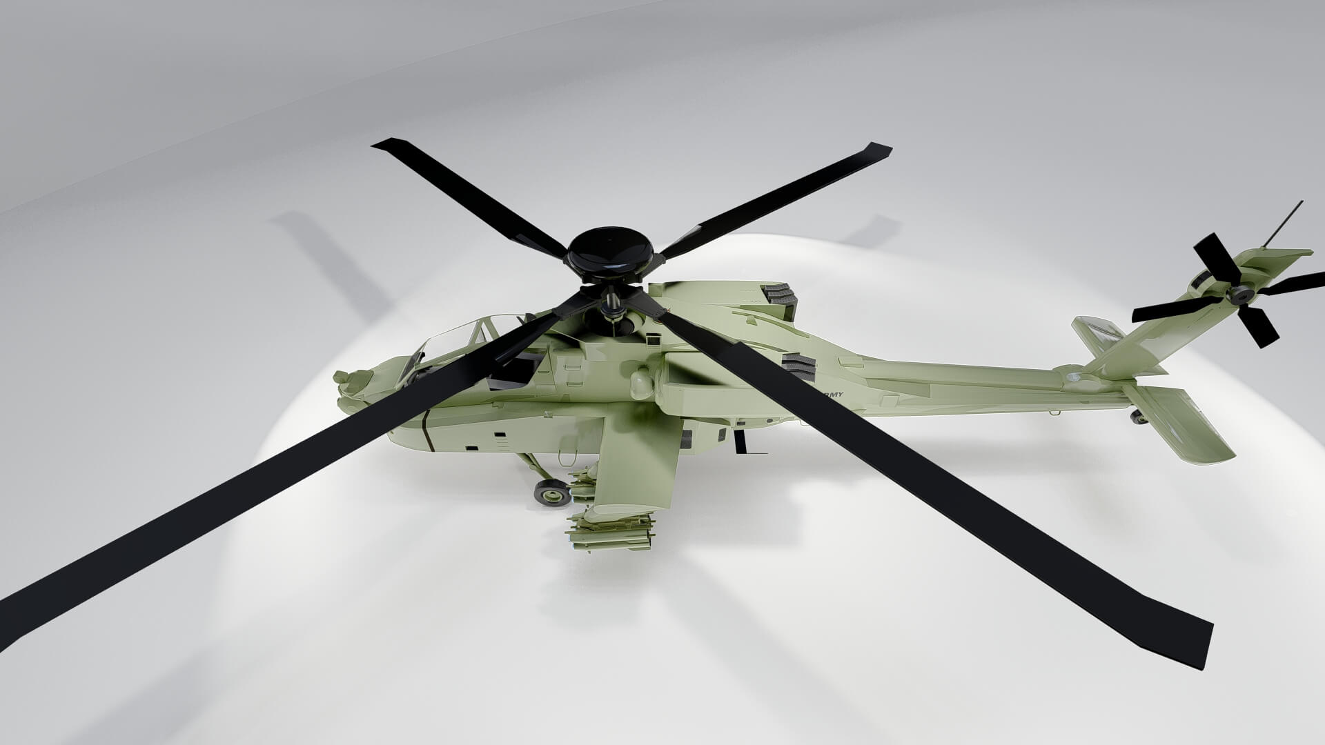 AH-64D Apache Longbow 3D Model by AlphaGroup