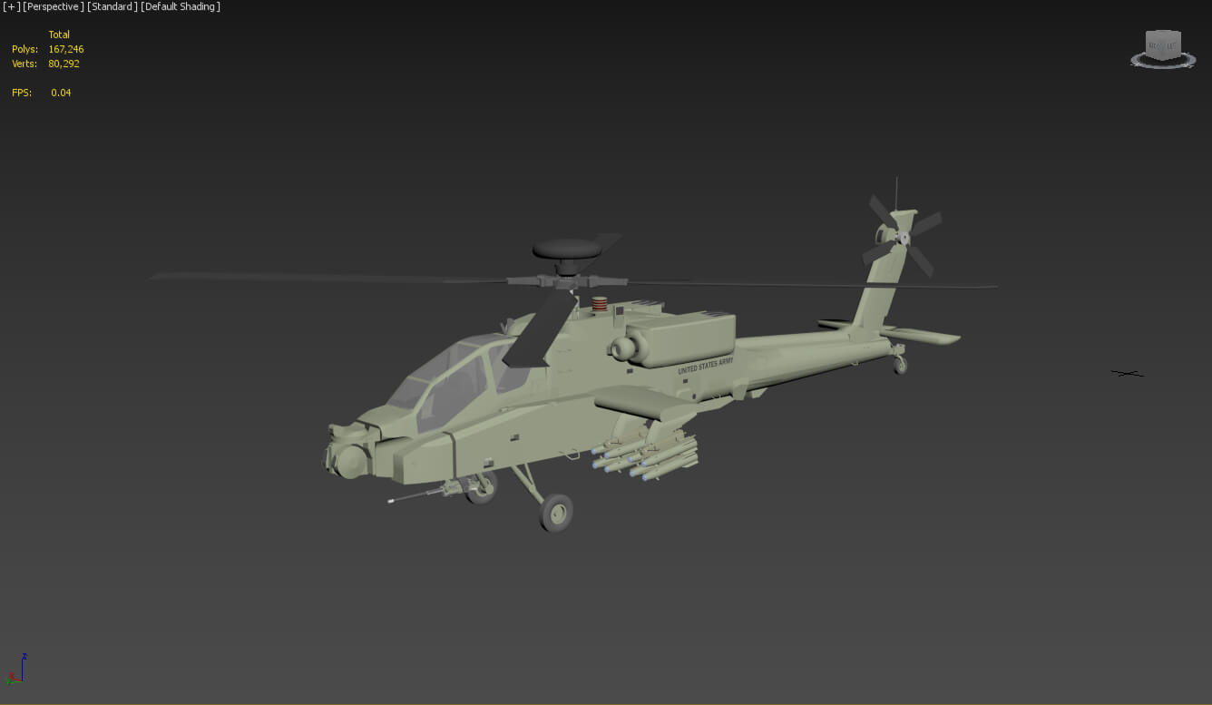 AH-64D Apache Longbow 3D Model by AlphaGroup