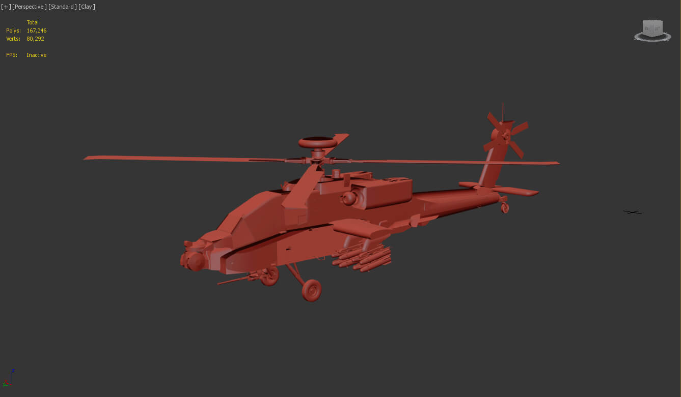 AH-64D Apache Longbow 3D Model by AlphaGroup