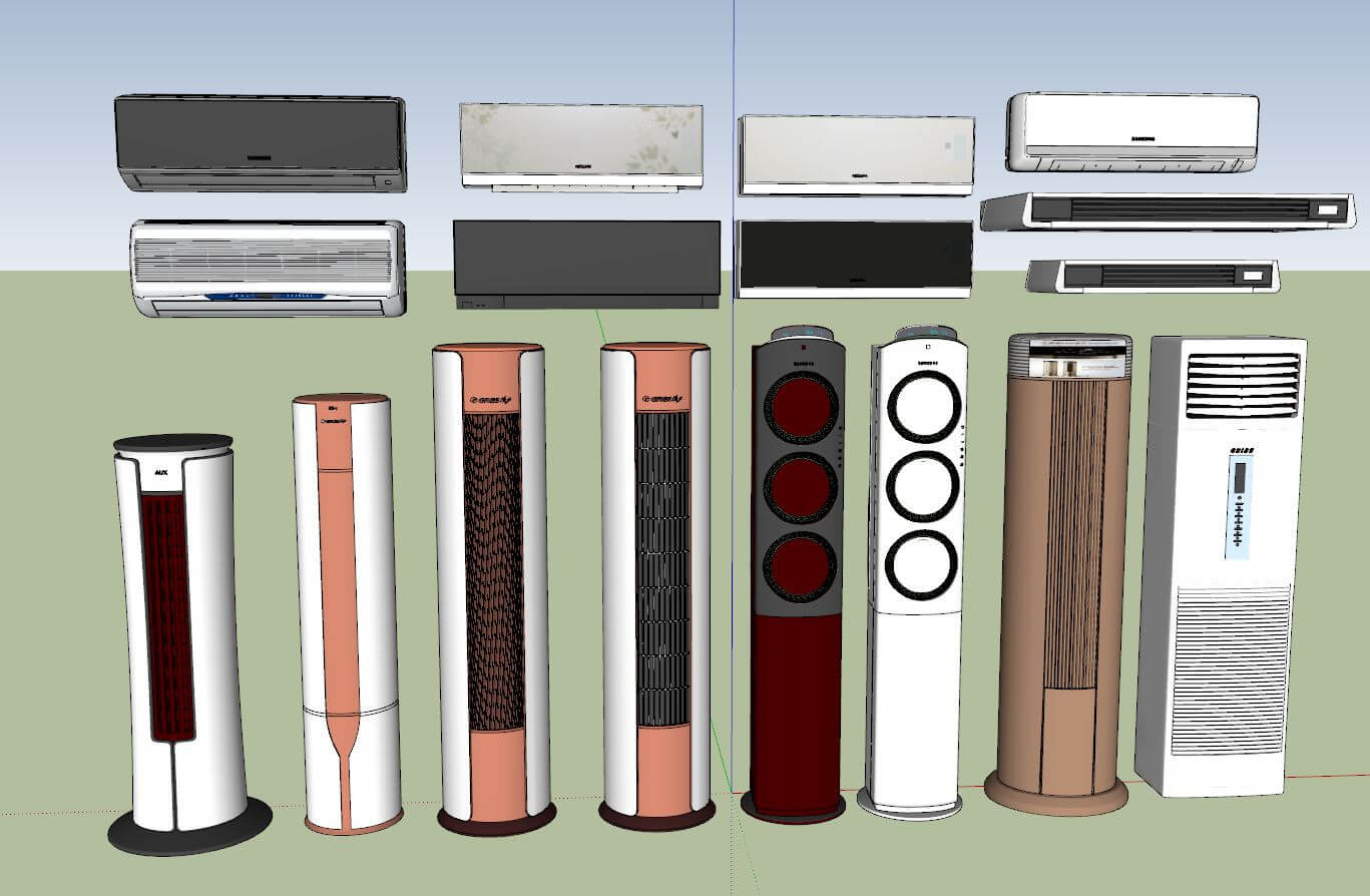 Air Conditioners Collection - 3D Model by AlphaGroup