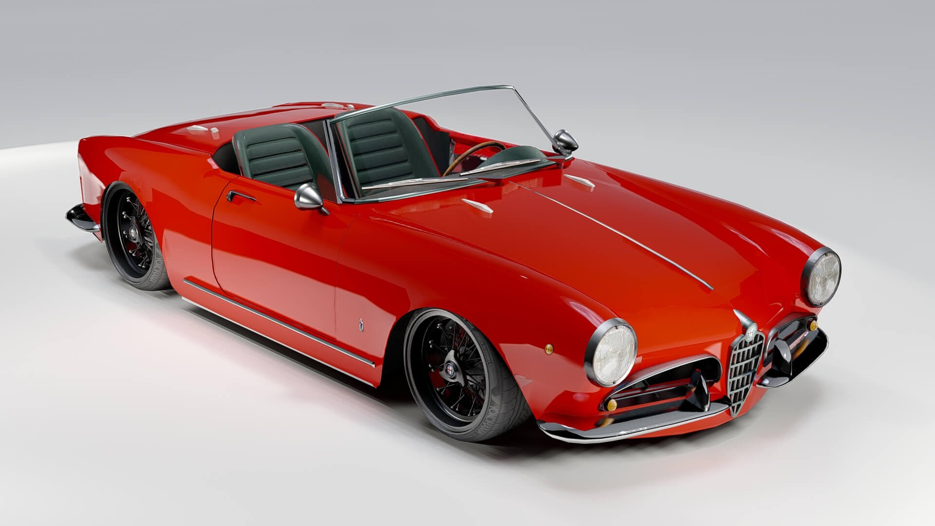 Alfa Romeo Giulietta Spider 1955 - 3D Model by AlphaGroup