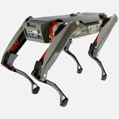 Aliengo Robot Dog - 3D Model by AlphaGroup