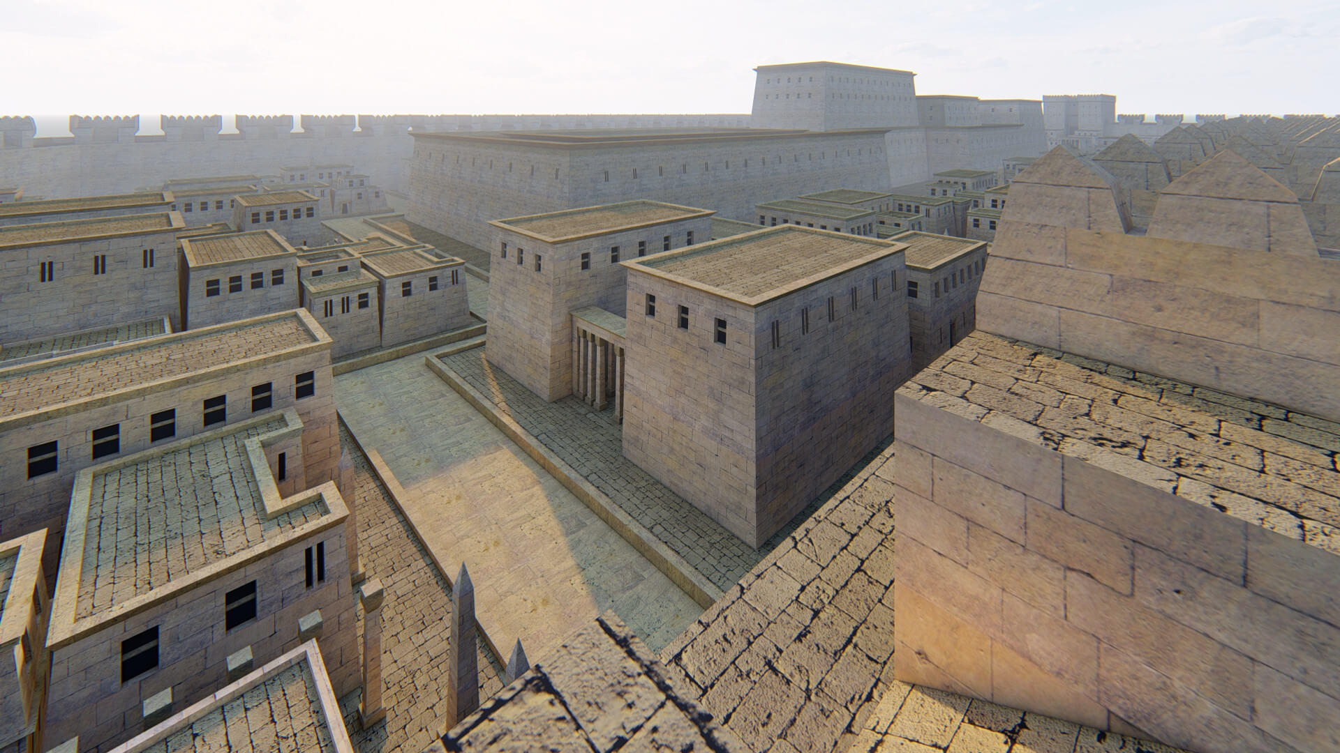 Ancient Egyptian City - 3D Model by AlphaGroup