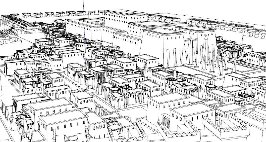 Ancient Egyptian City - 3D Model by AlphaGroup