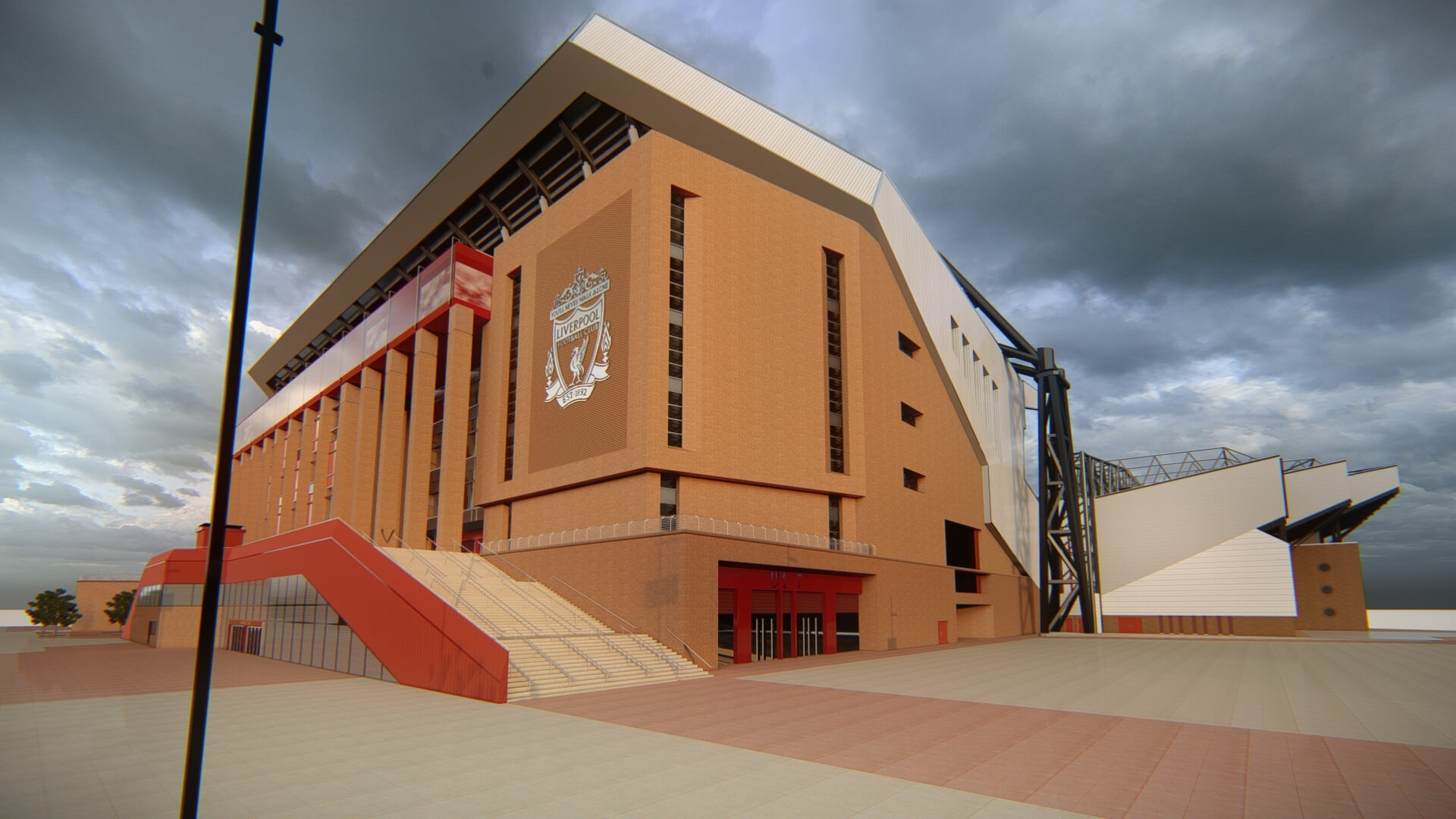 Anfield Stadium - 3D Model by AlphaGroup