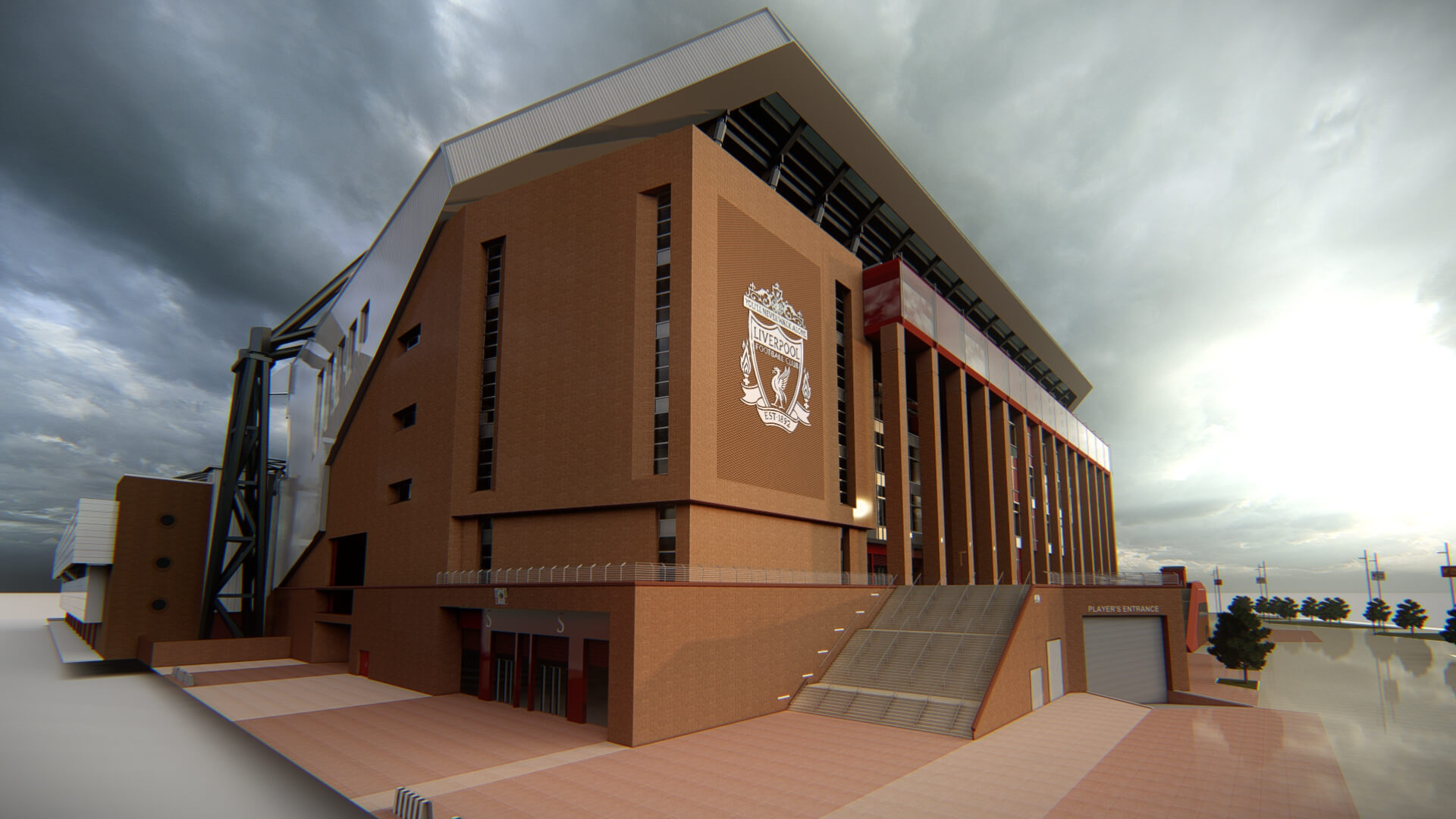 Anfield Stadium - 3D Model by AlphaGroup