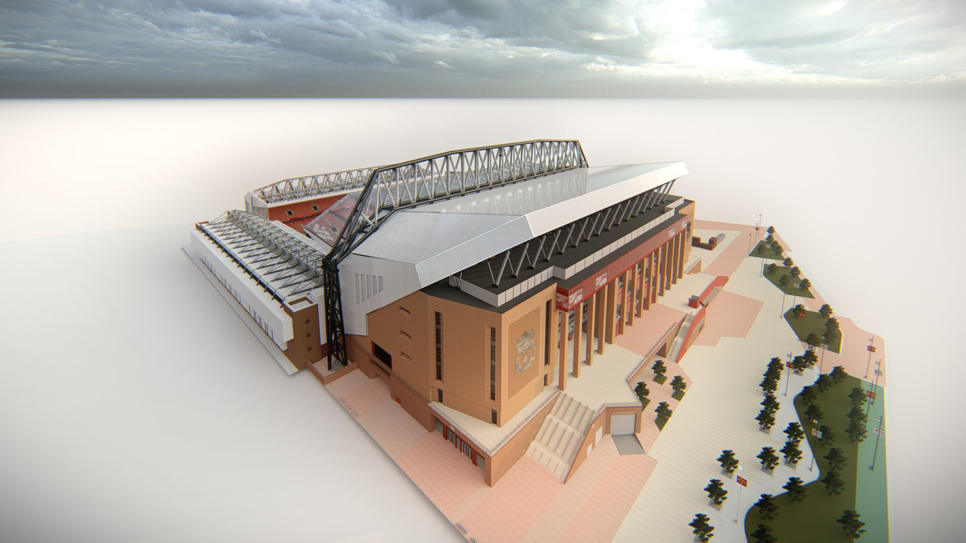 Anfield Stadium - 3D Model by AlphaGroup