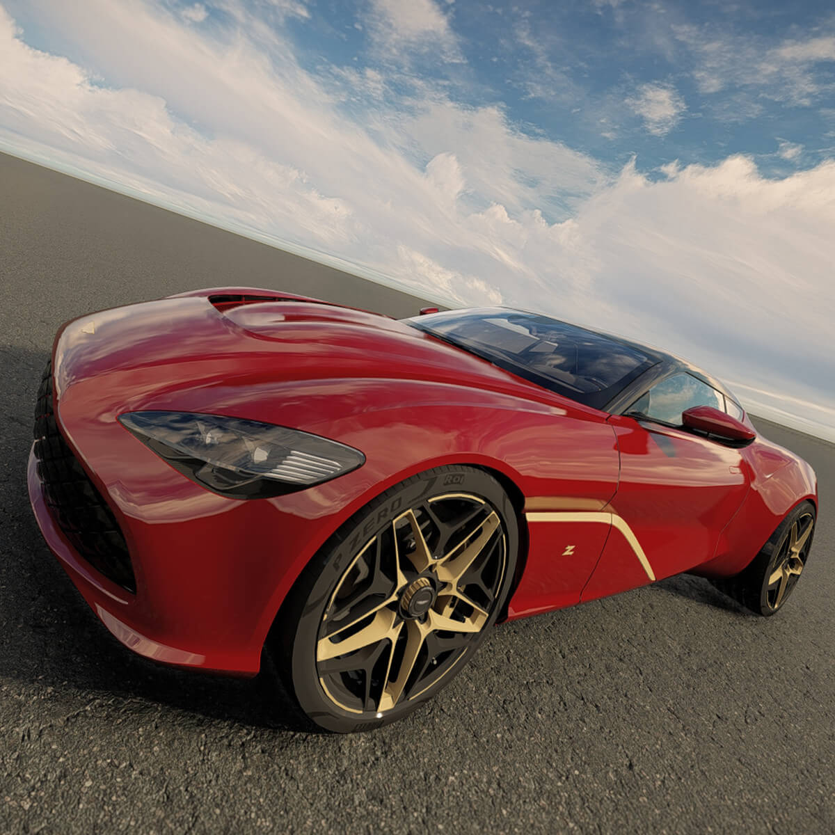 Aston Martin DBS GT Zagato 2022 - 3D Model by AlphaGroup