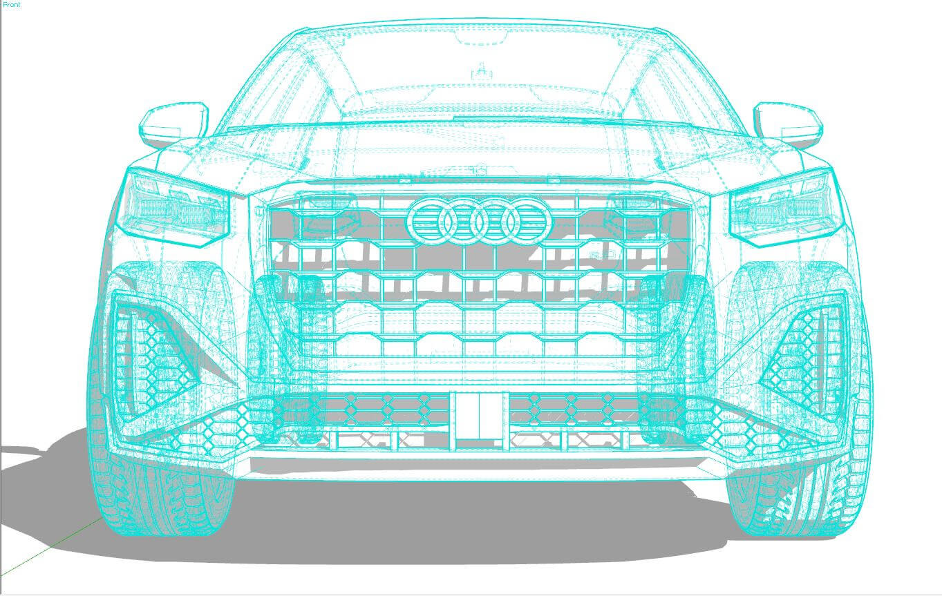 Audi Q2 S-Line 2022 3D Model by AlphaGroup