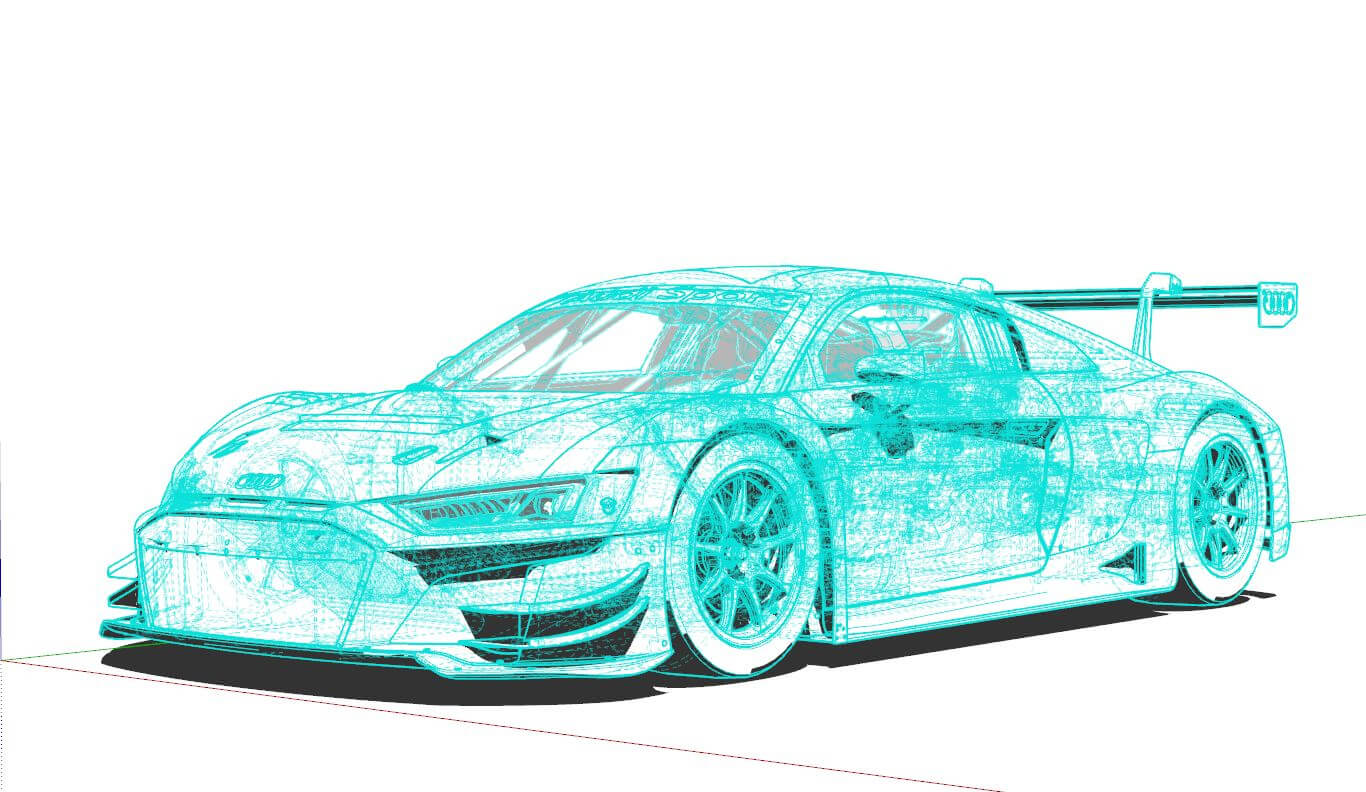 Audi R8 LMS GT3 - 3D Model by AlphaGroup