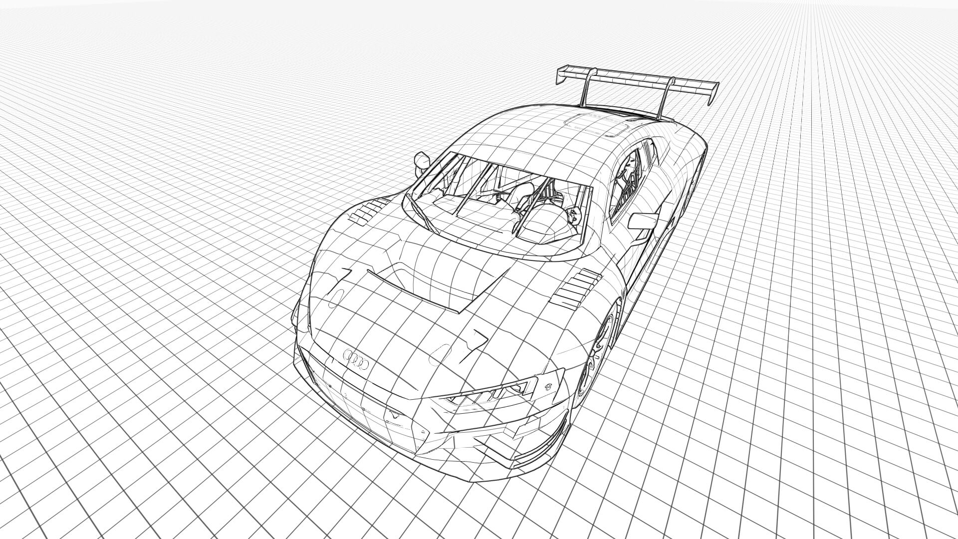 Audi R8 LMS GT3 - 3D Model by AlphaGroup