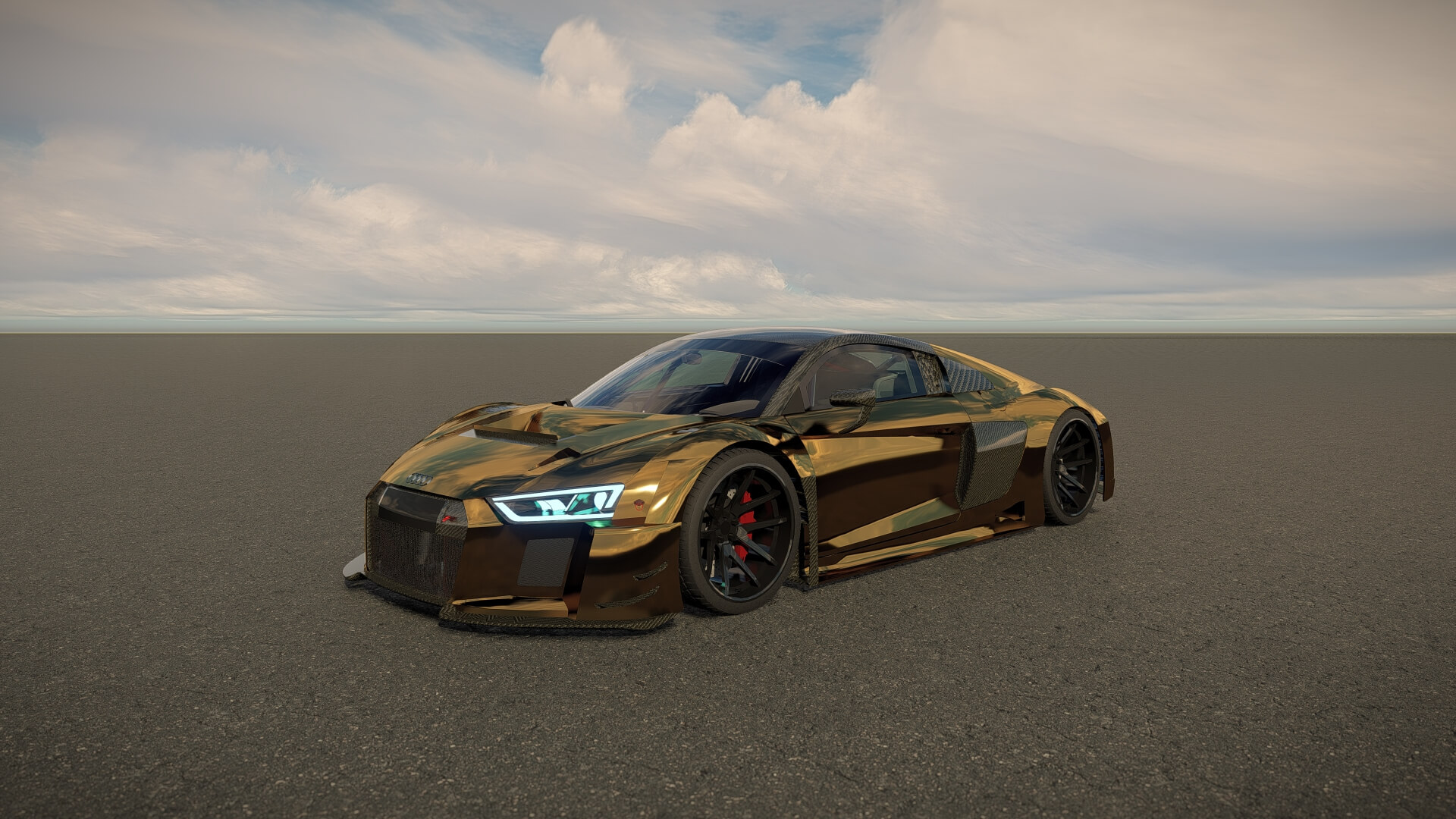 Audi R8 Tuned - 3D Model by AlphaGroup
