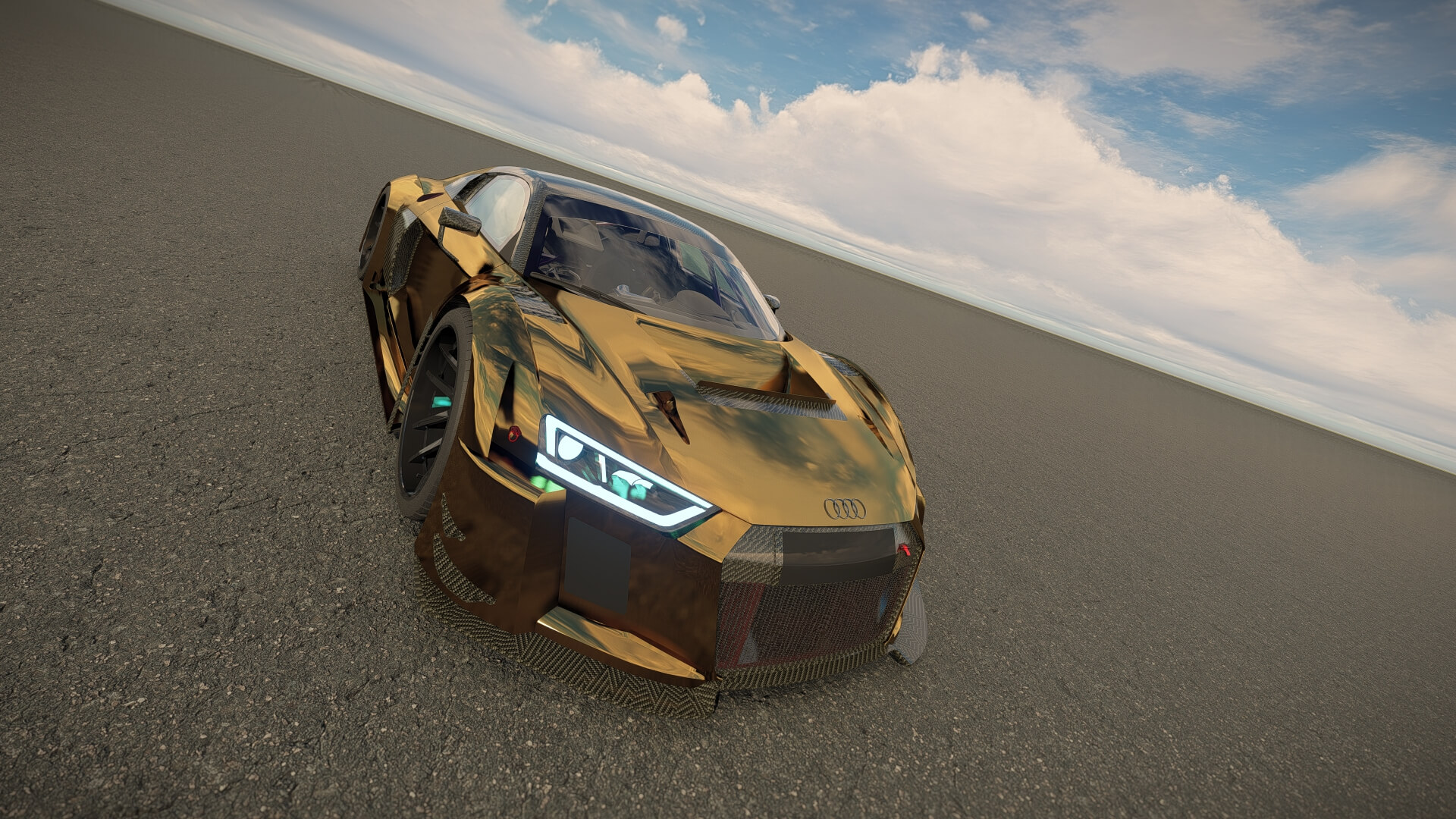 Audi R8 Tuned - 3D Model by AlphaGroup