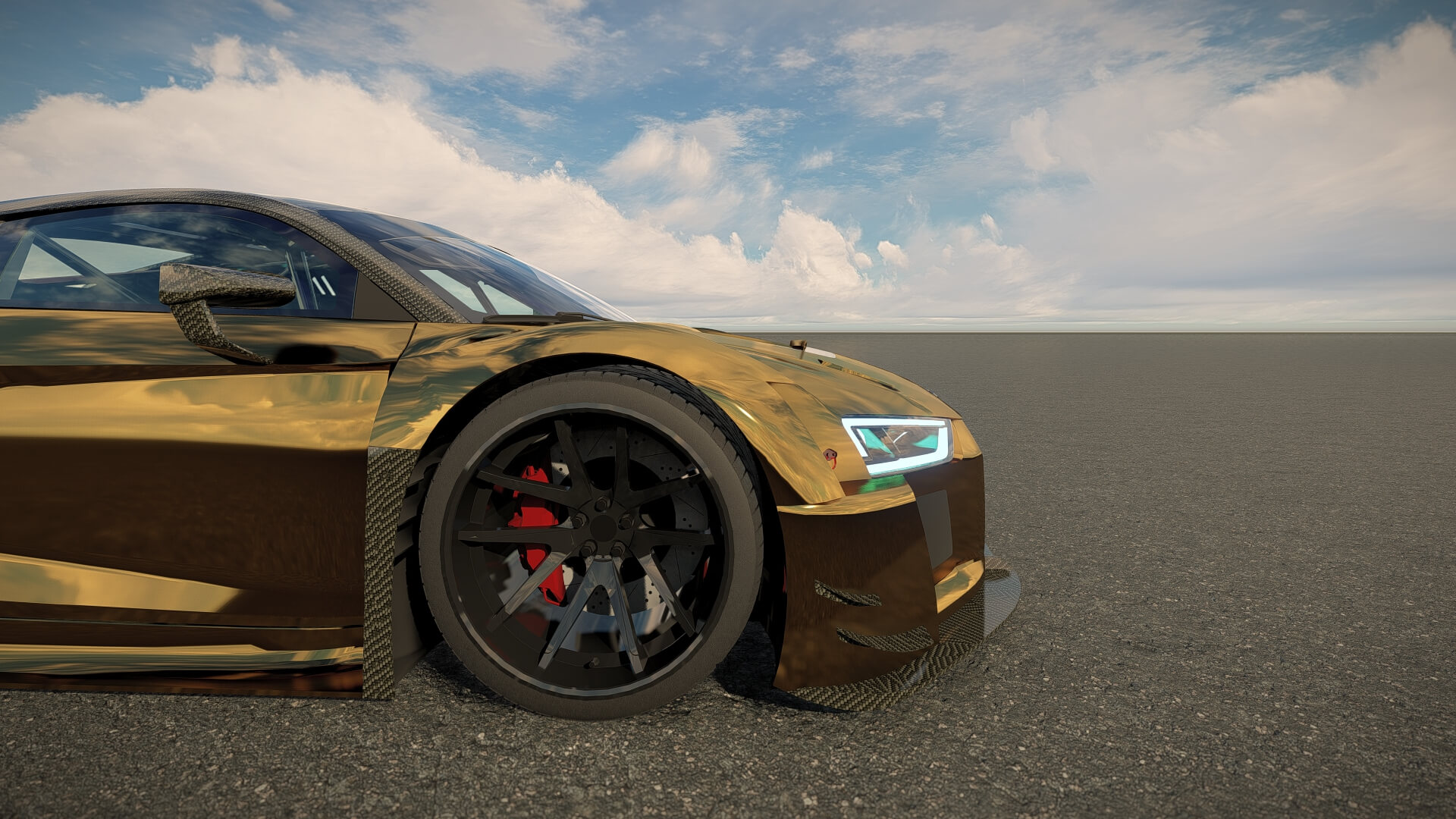 Audi R8 Tuned - 3D Model by AlphaGroup