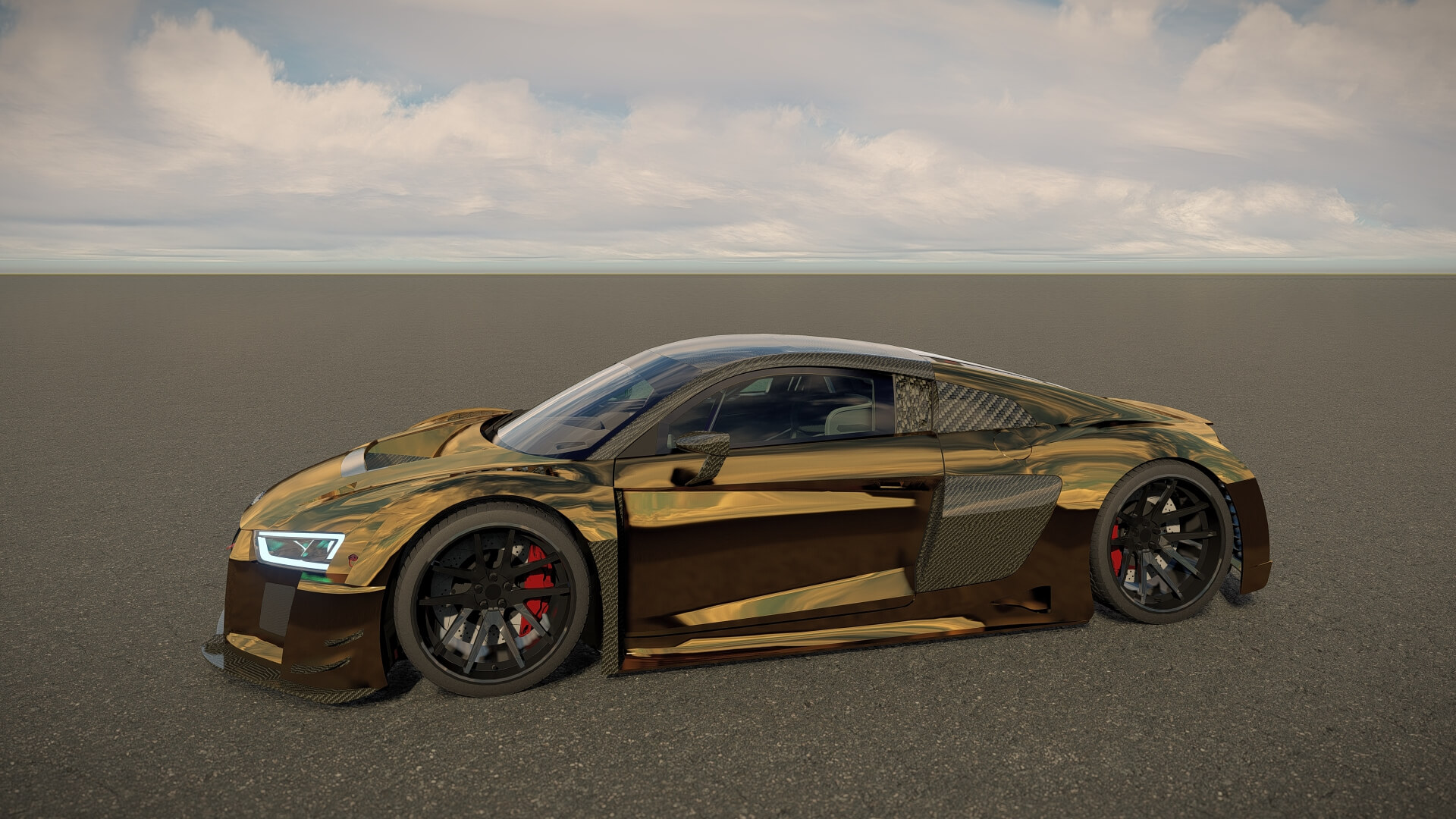 Audi R8 Tuned - 3D Model by AlphaGroup