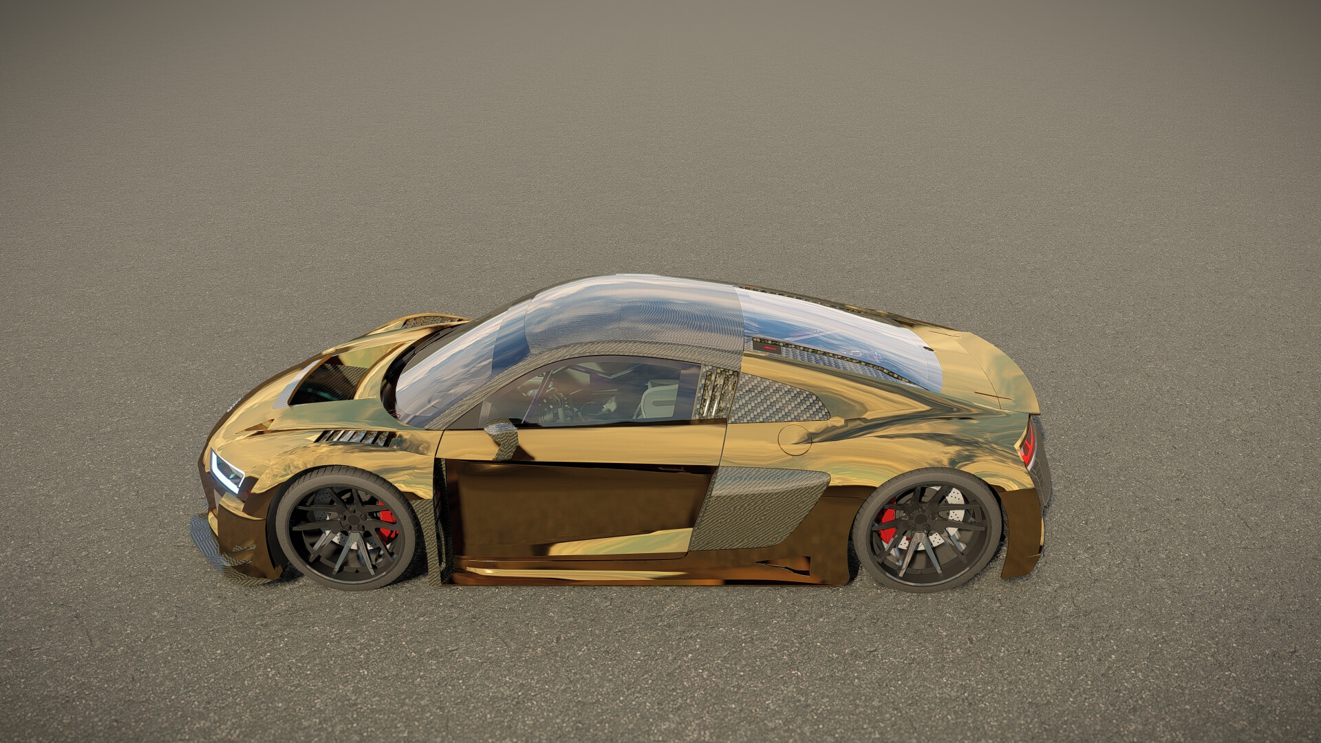 Audi R8 Tuned - 3D Model by AlphaGroup