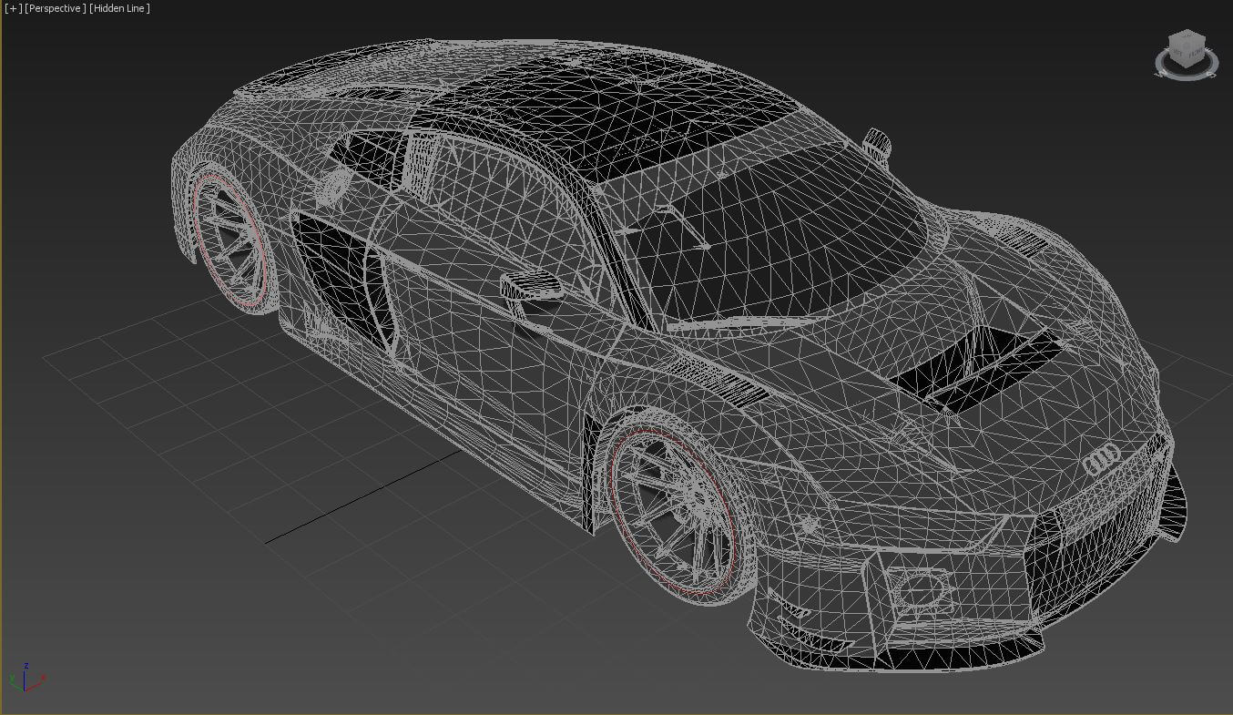 Audi R8 Tuned - 3D Model by AlphaGroup