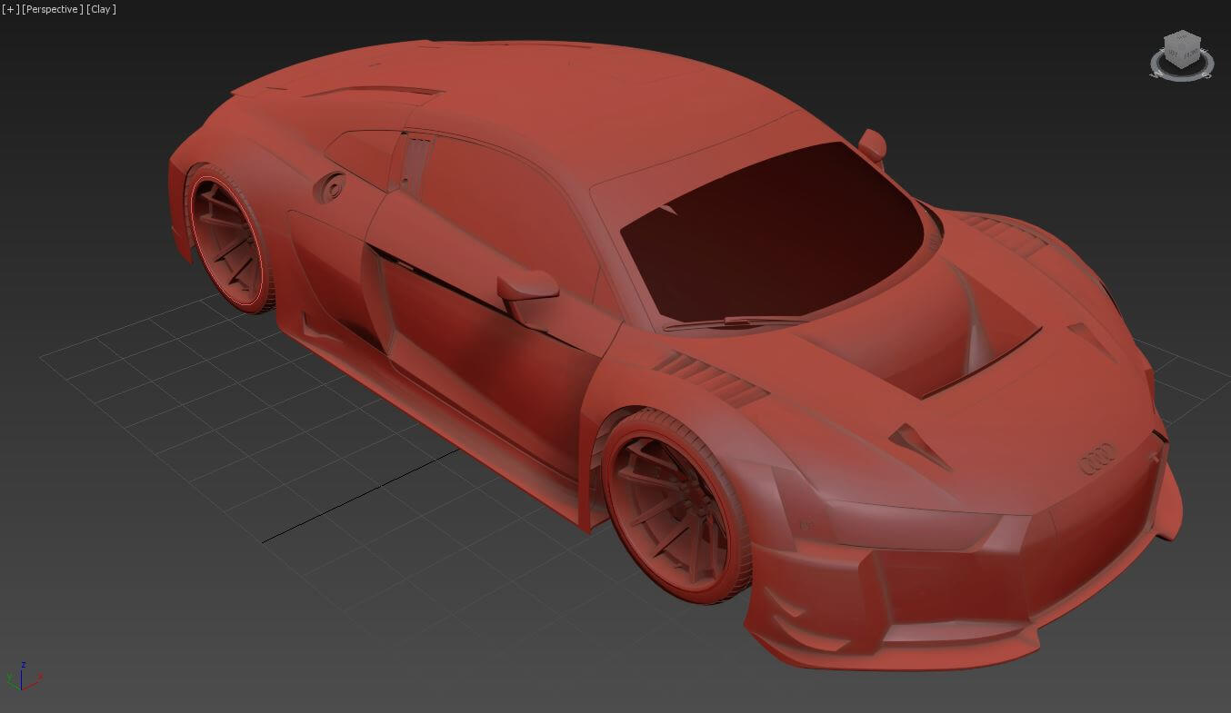 Audi R8 Tuned - 3D Model by AlphaGroup