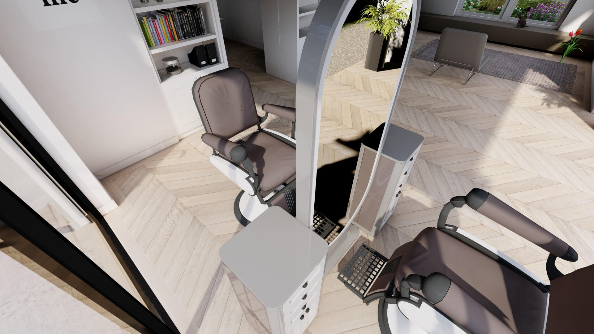 Barber Chair - 3D Model by AlphaGroup