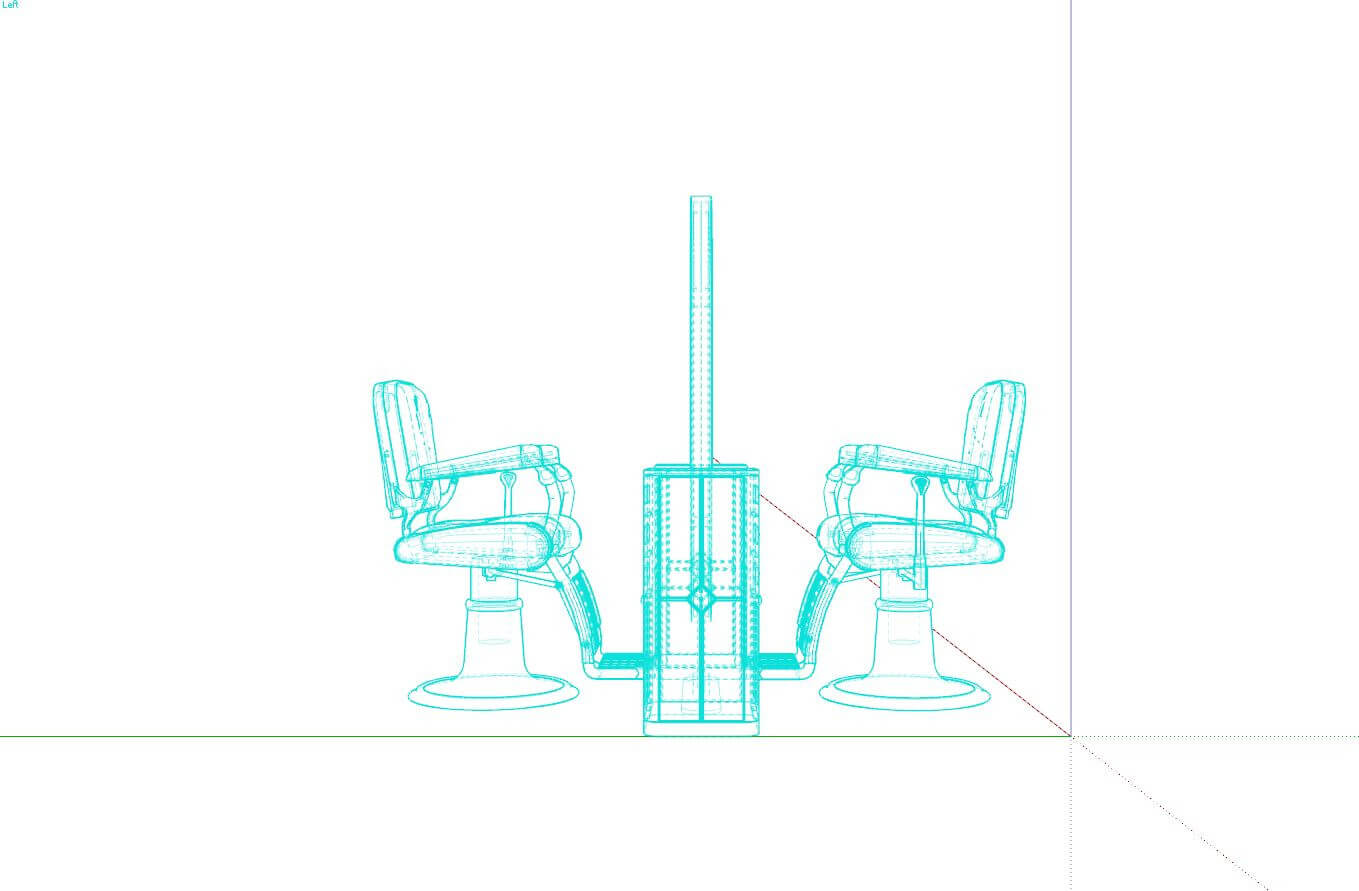 Barber Chair - 3D Model by AlphaGroup