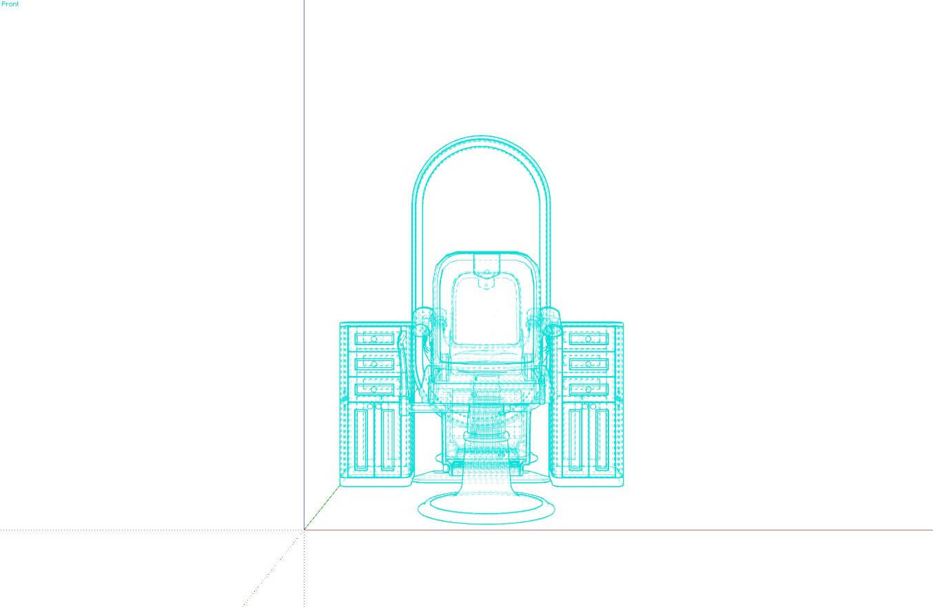 Barber Chair - 3D Model by AlphaGroup