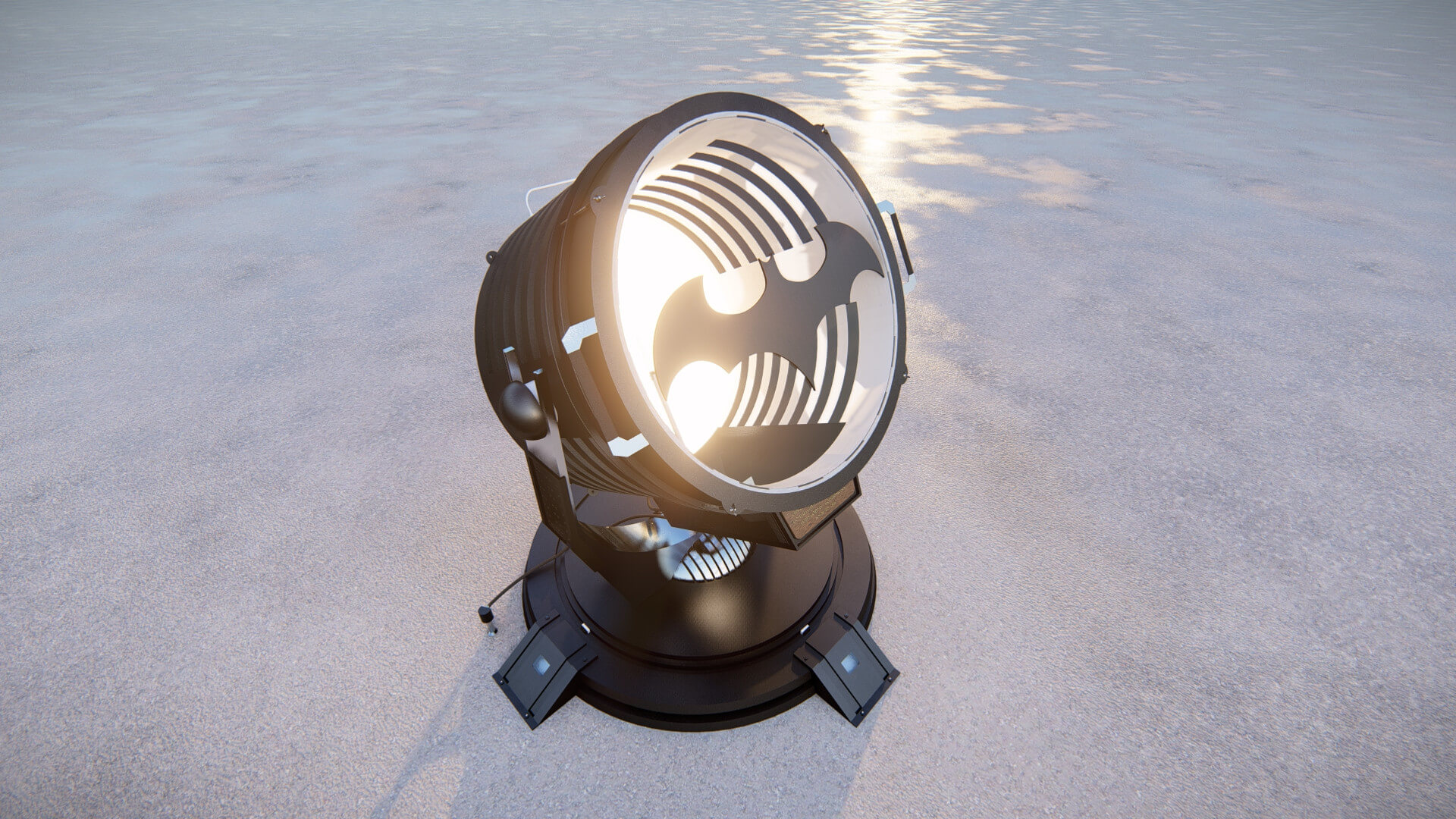 Batman Light Signal - 3D Model by AlphaGroup