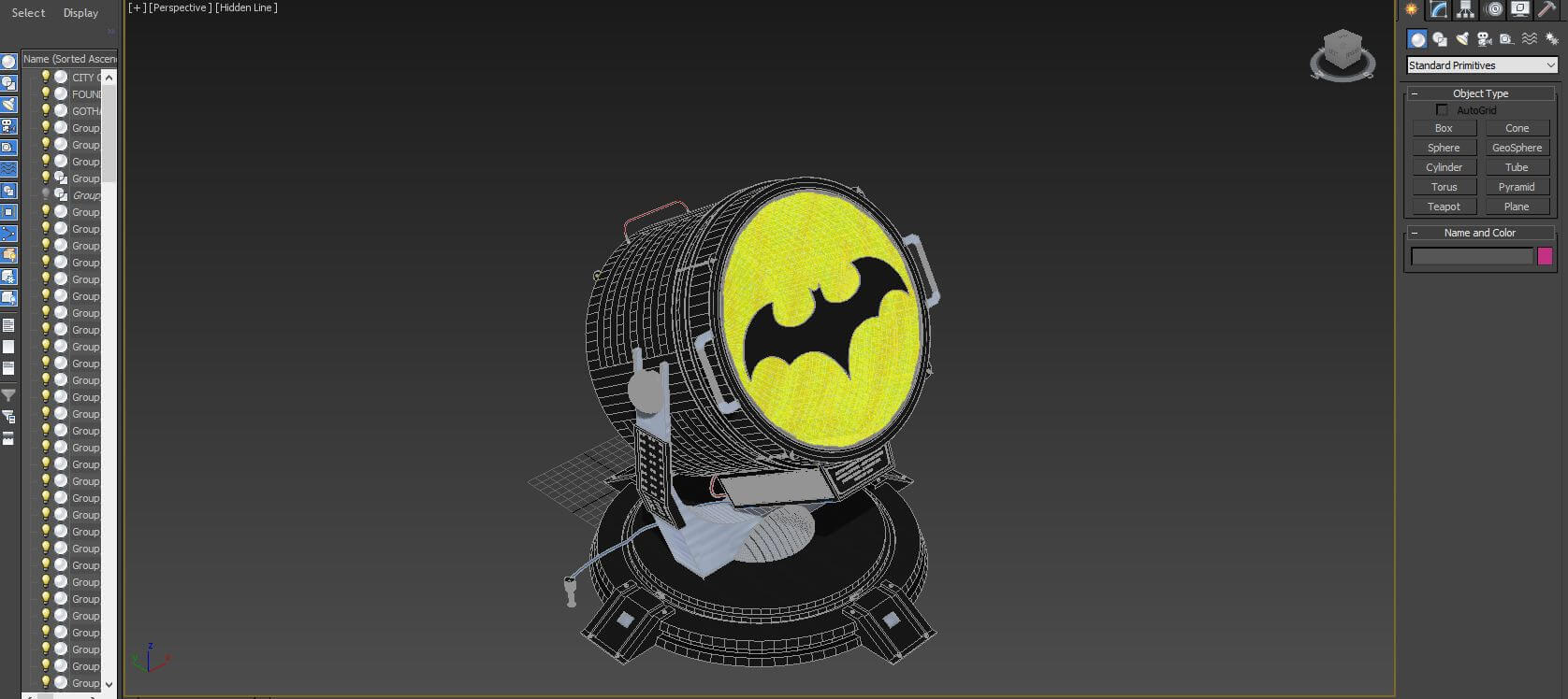Batman Light Signal - 3D Model by AlphaGroup