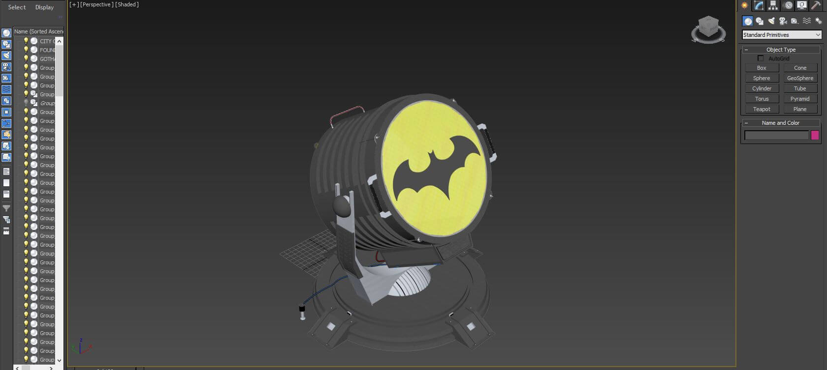 Batman Light Signal - 3D Model by AlphaGroup