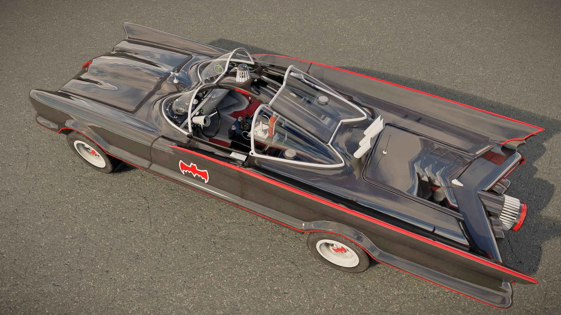 Batmobile 1966 - 3D Model by AlphaGroup