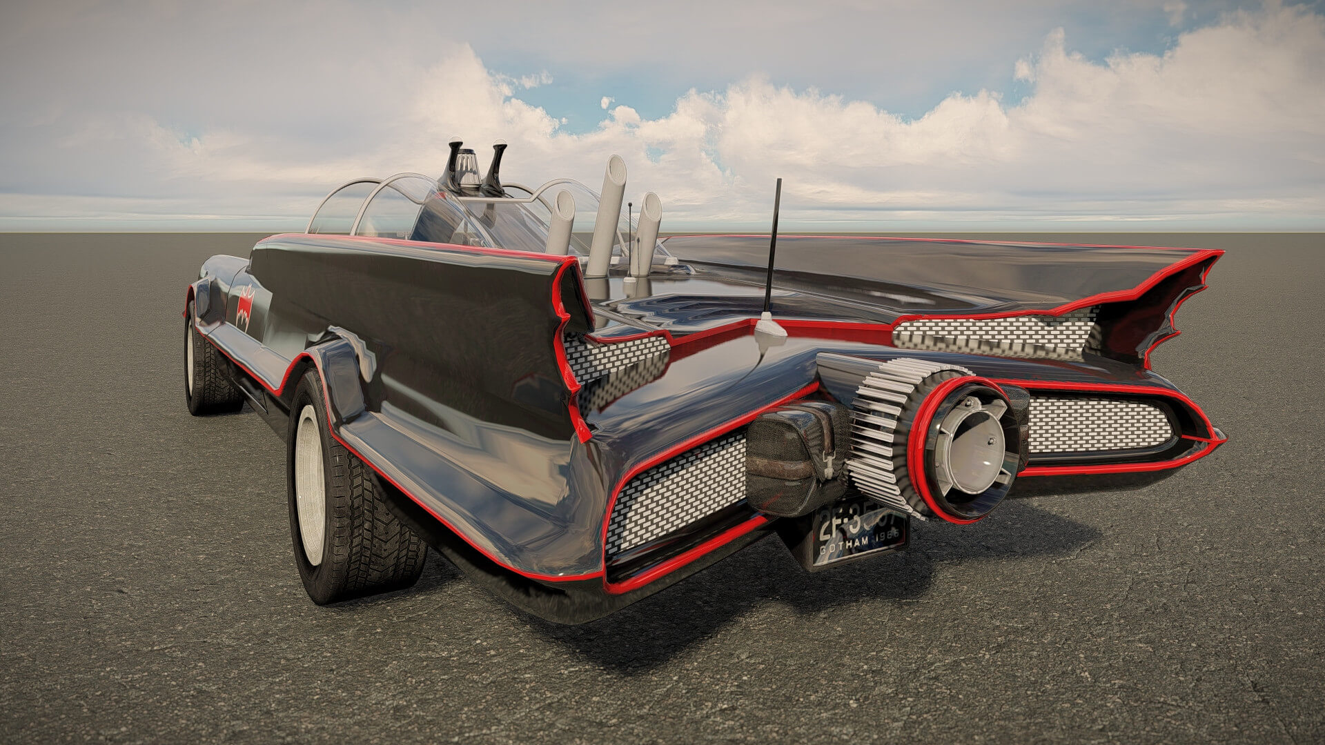 Batmobile 1966 - 3D Model by AlphaGroup
