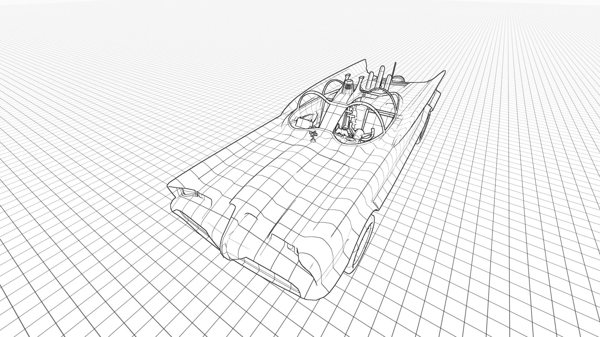 Batmobile 1966 - 3D Model by AlphaGroup